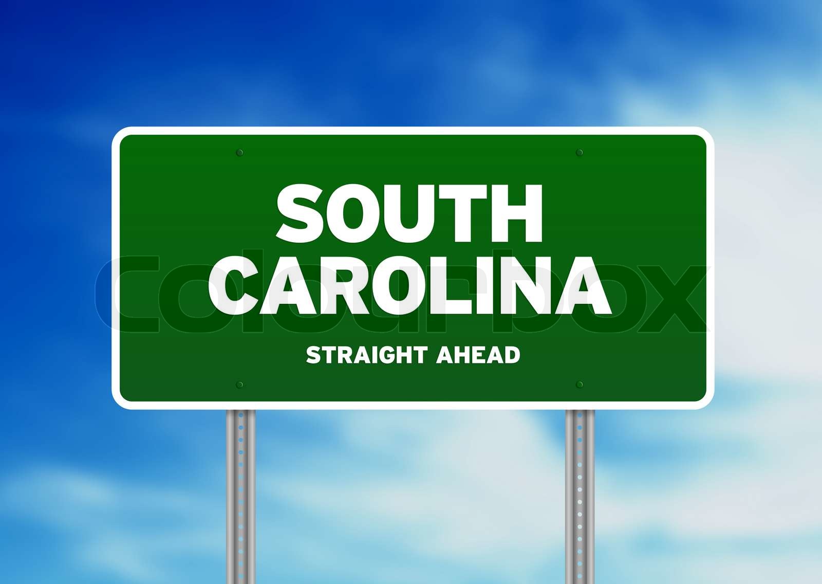 South Carolina Highway Sign | Stock image | Colourbox