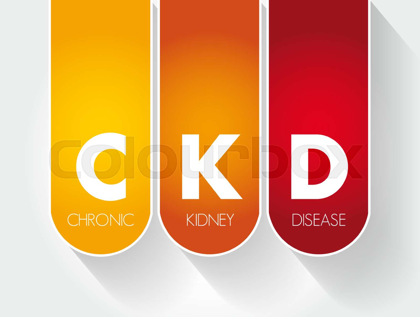 CKD - Chronic Kidney Disease acronym | Stock vector | Colourbox