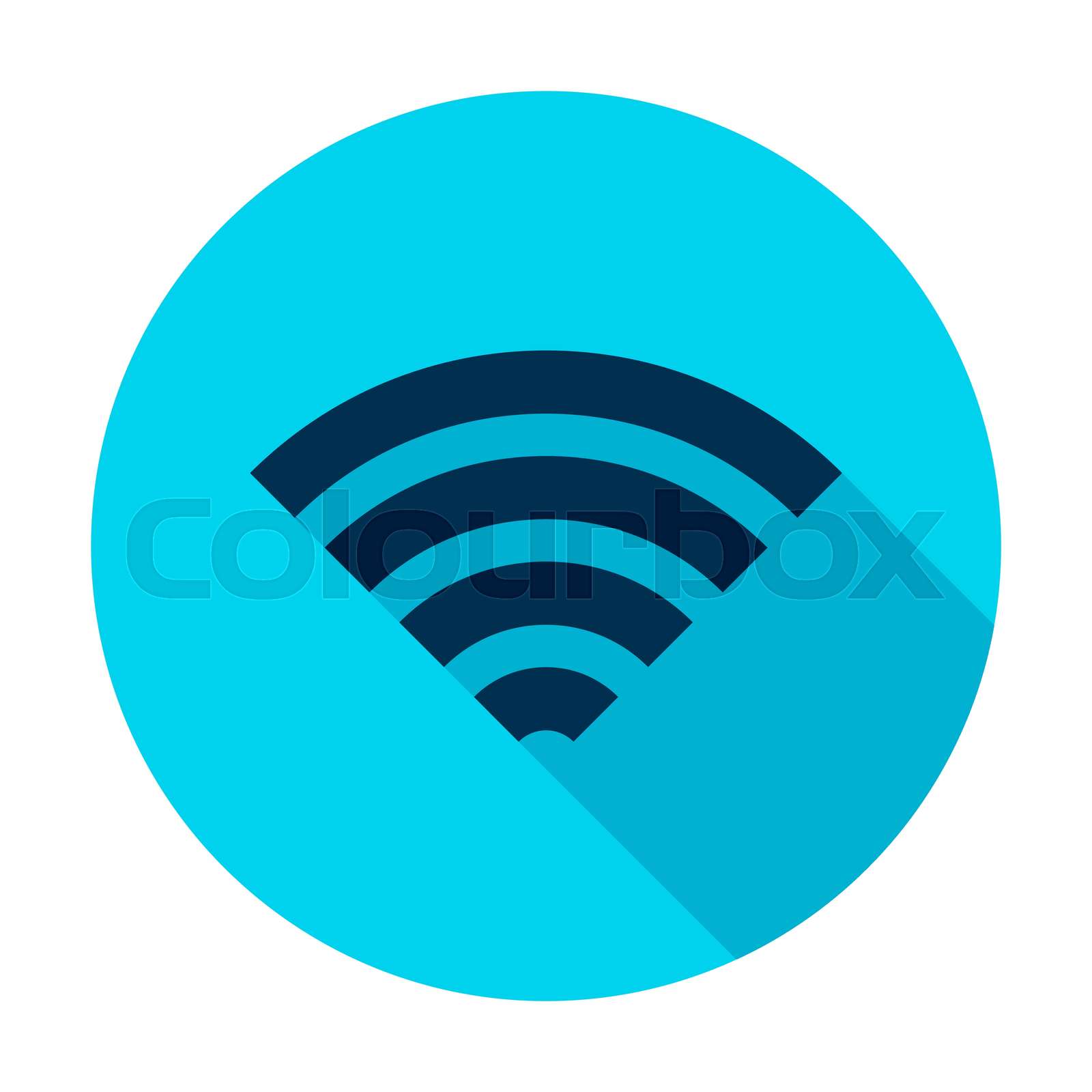 Wifi Circle Icon | Stock vector | Colourbox