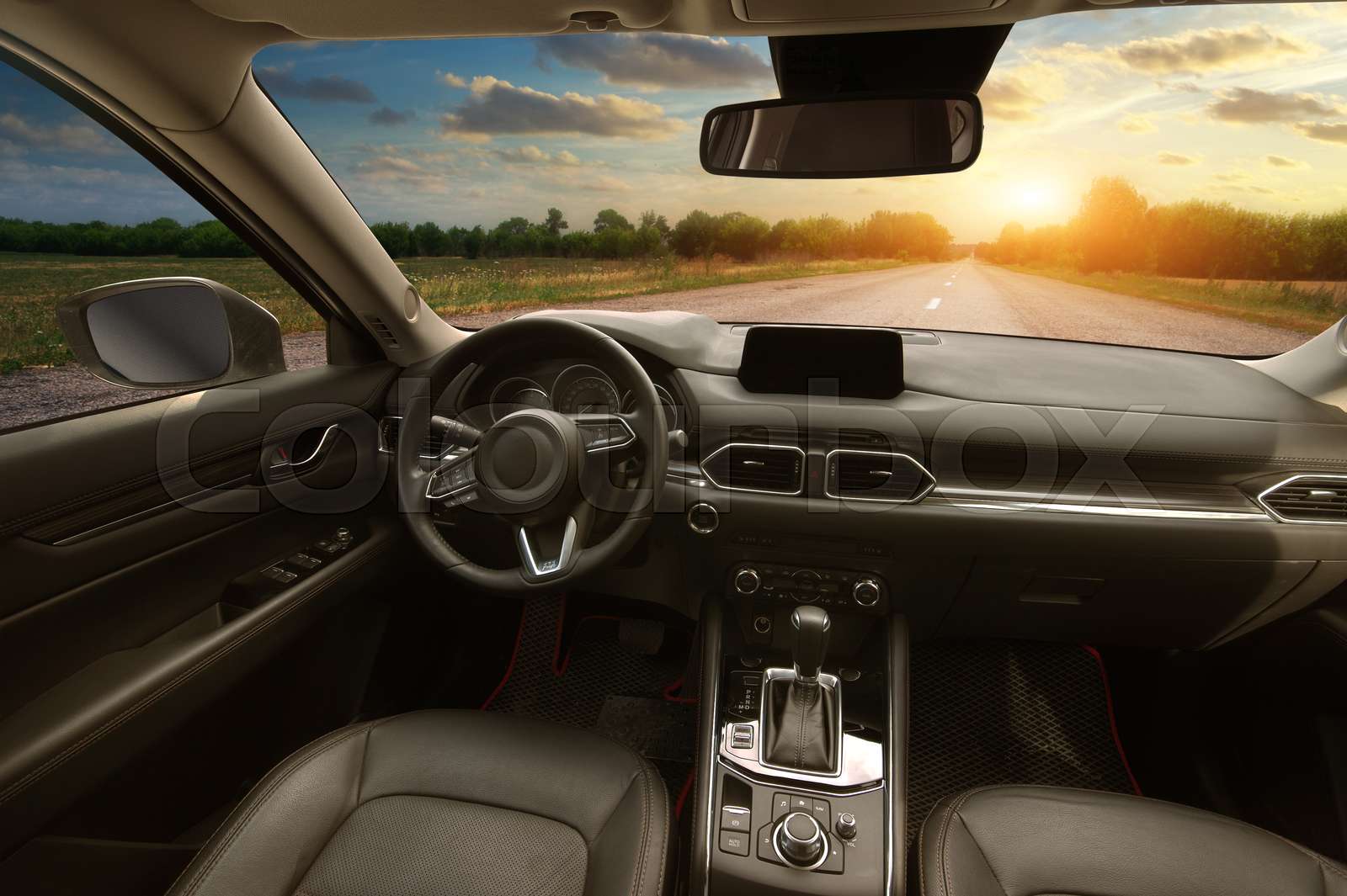 Dashboard inside car. | Stock image | Colourbox