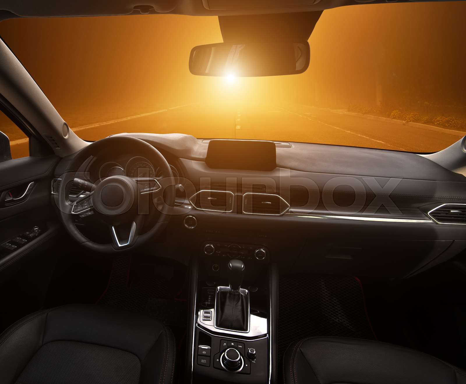Dashboard inside car. | Stock image | Colourbox