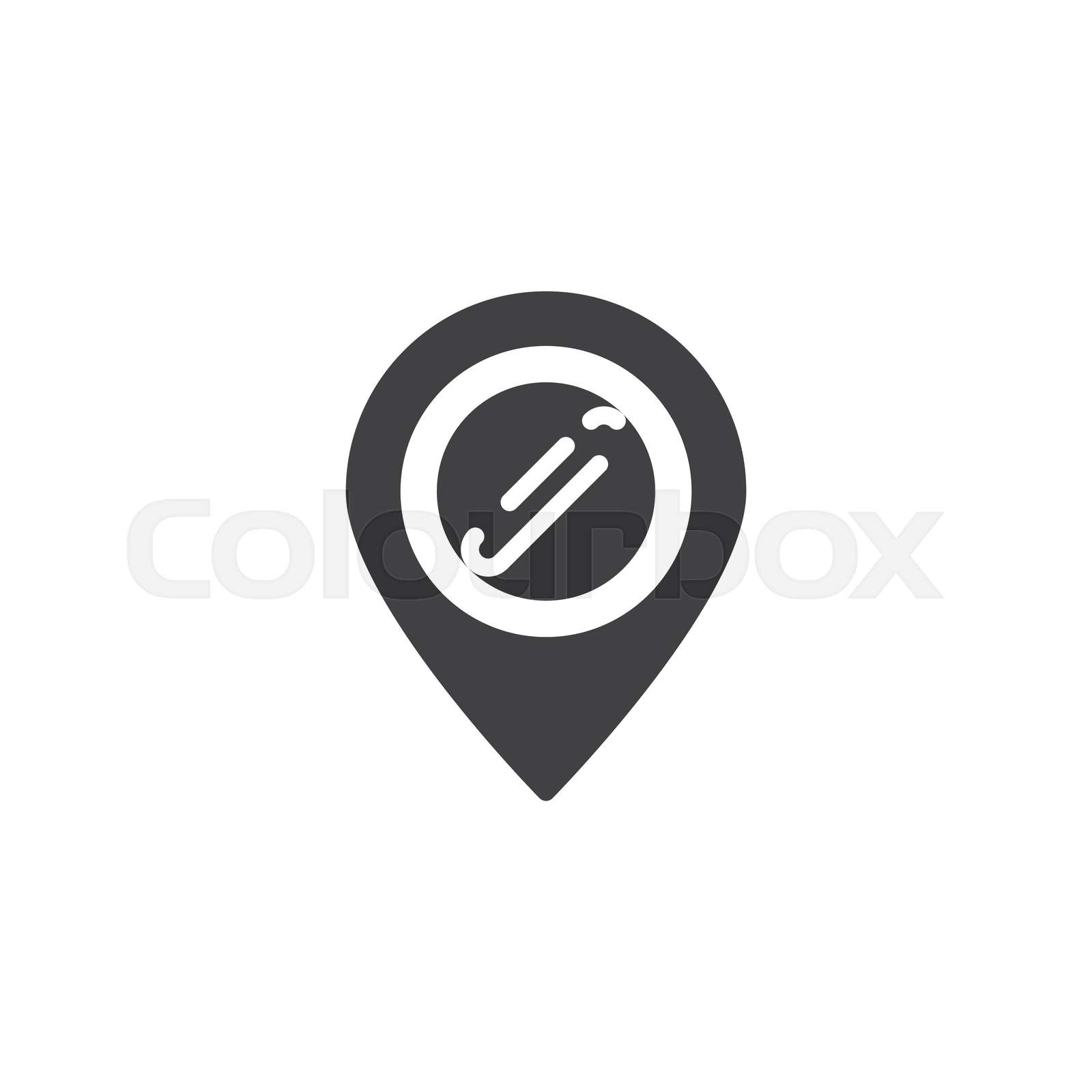 Pharmacy map marker vector icon | Stock vector | Colourbox