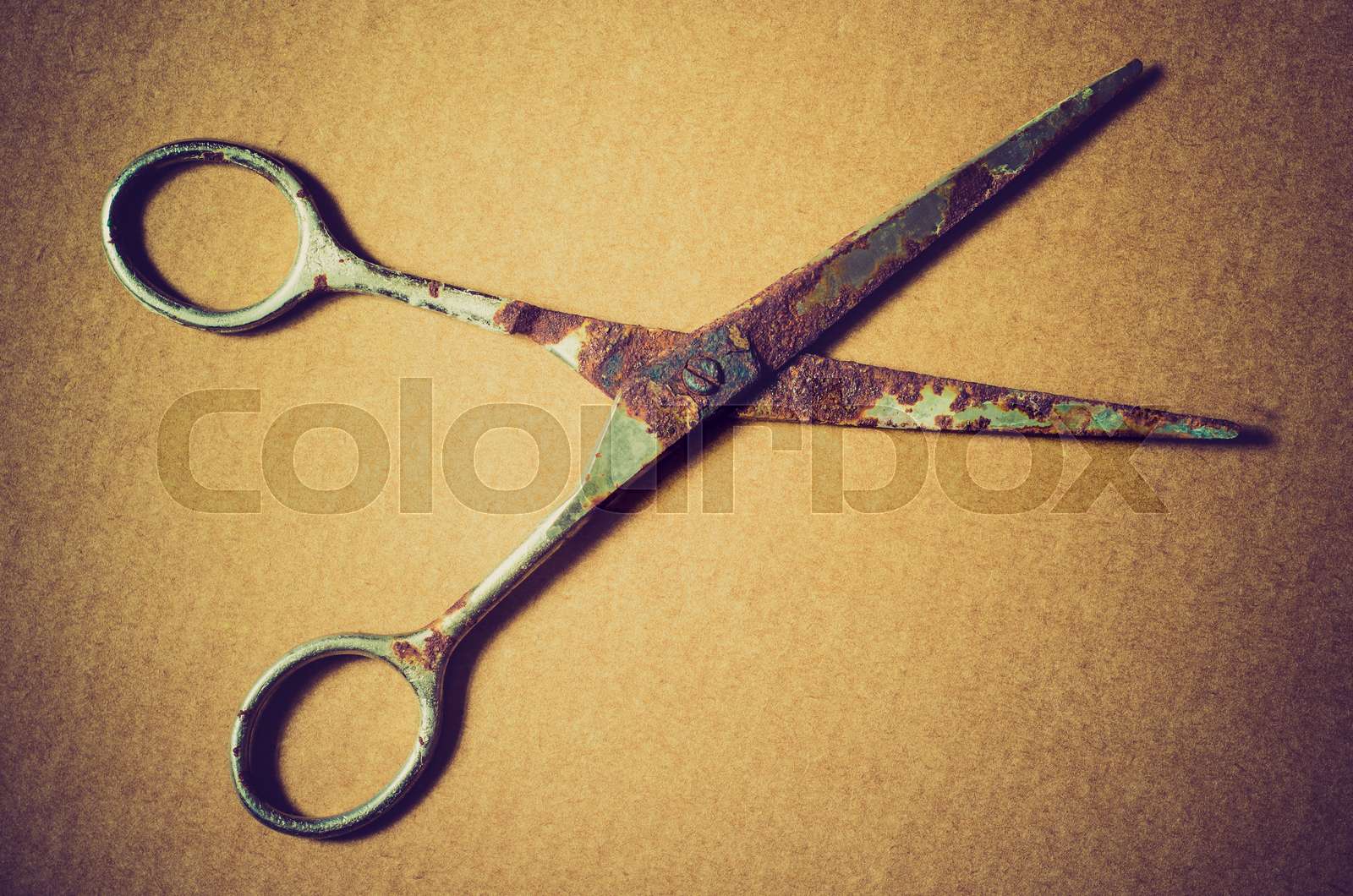 rusty scissors | Stock image | Colourbox