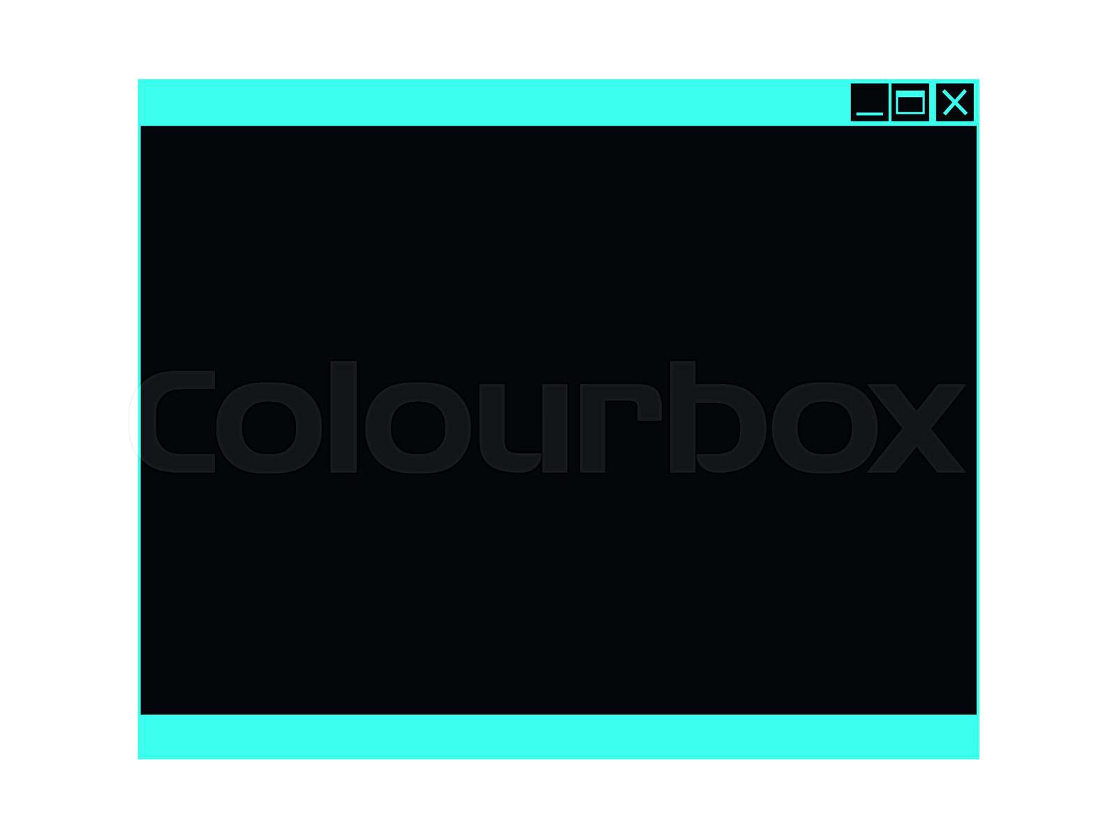 Blank system dialog box or information popup | Stock vector | Colourbox