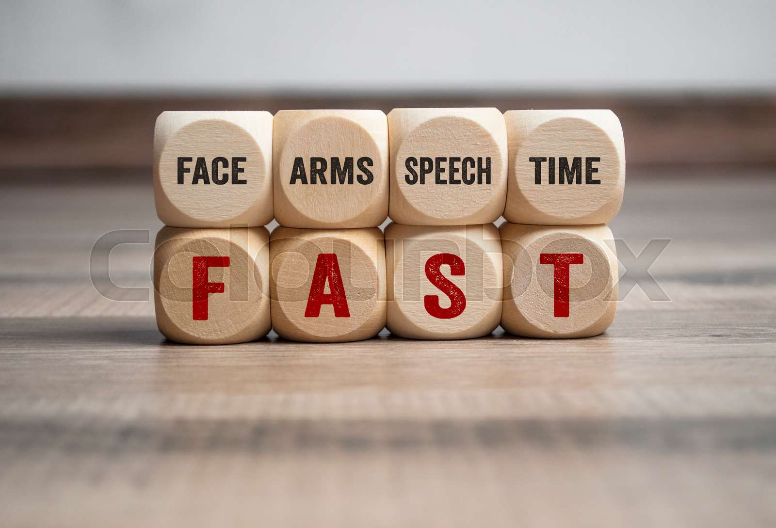 FAST Test Face Arms Speech Time - Gesicht, Arme, Sprache, Zeit | Stock ...