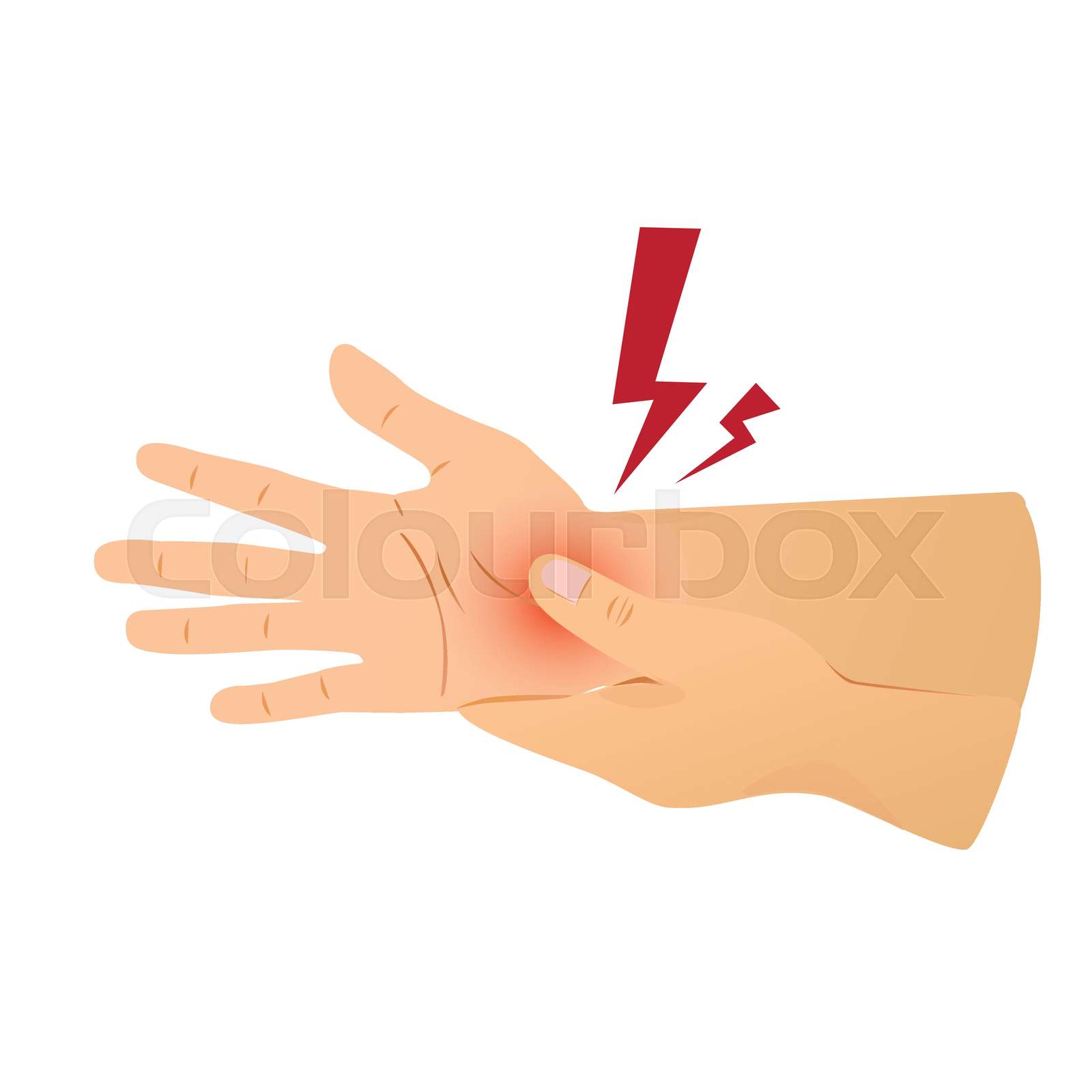 hand pain | Stock vector | Colourbox