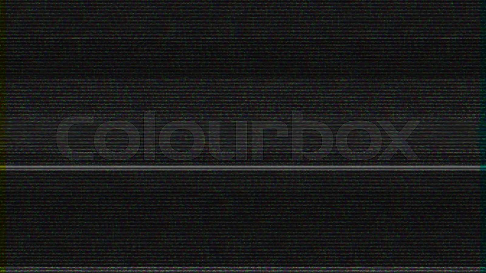 Interference with television broadcast on the screen with a grainy ...