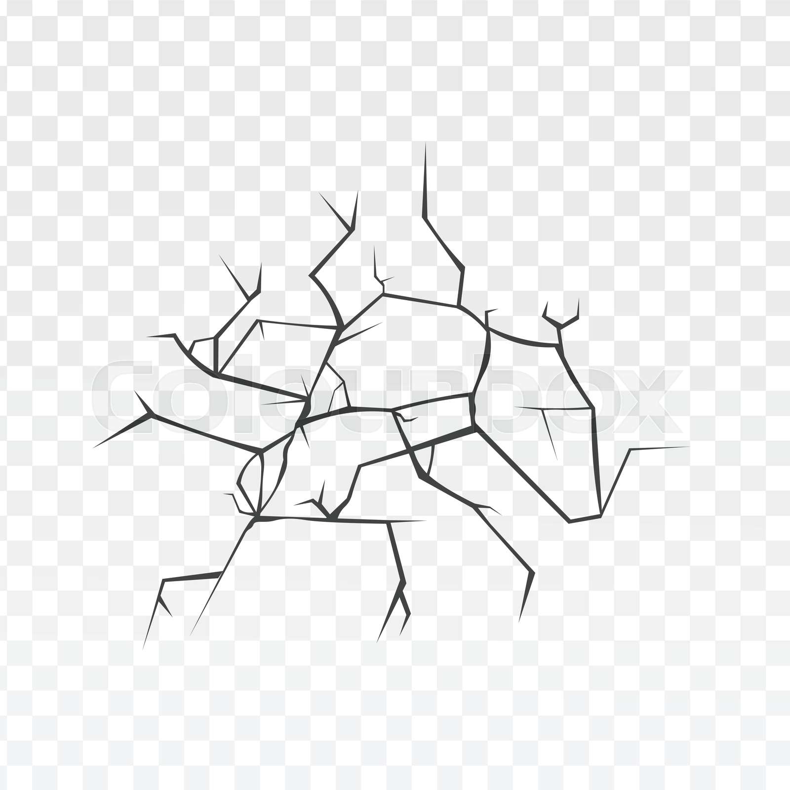 riss, schwarz, freigestellt | Stock-Vektor | Colourbox