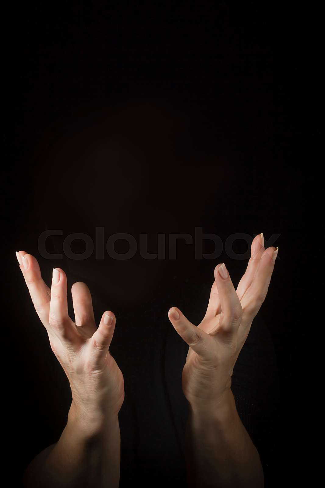 Hands with fingers spread | Stock image | Colourbox