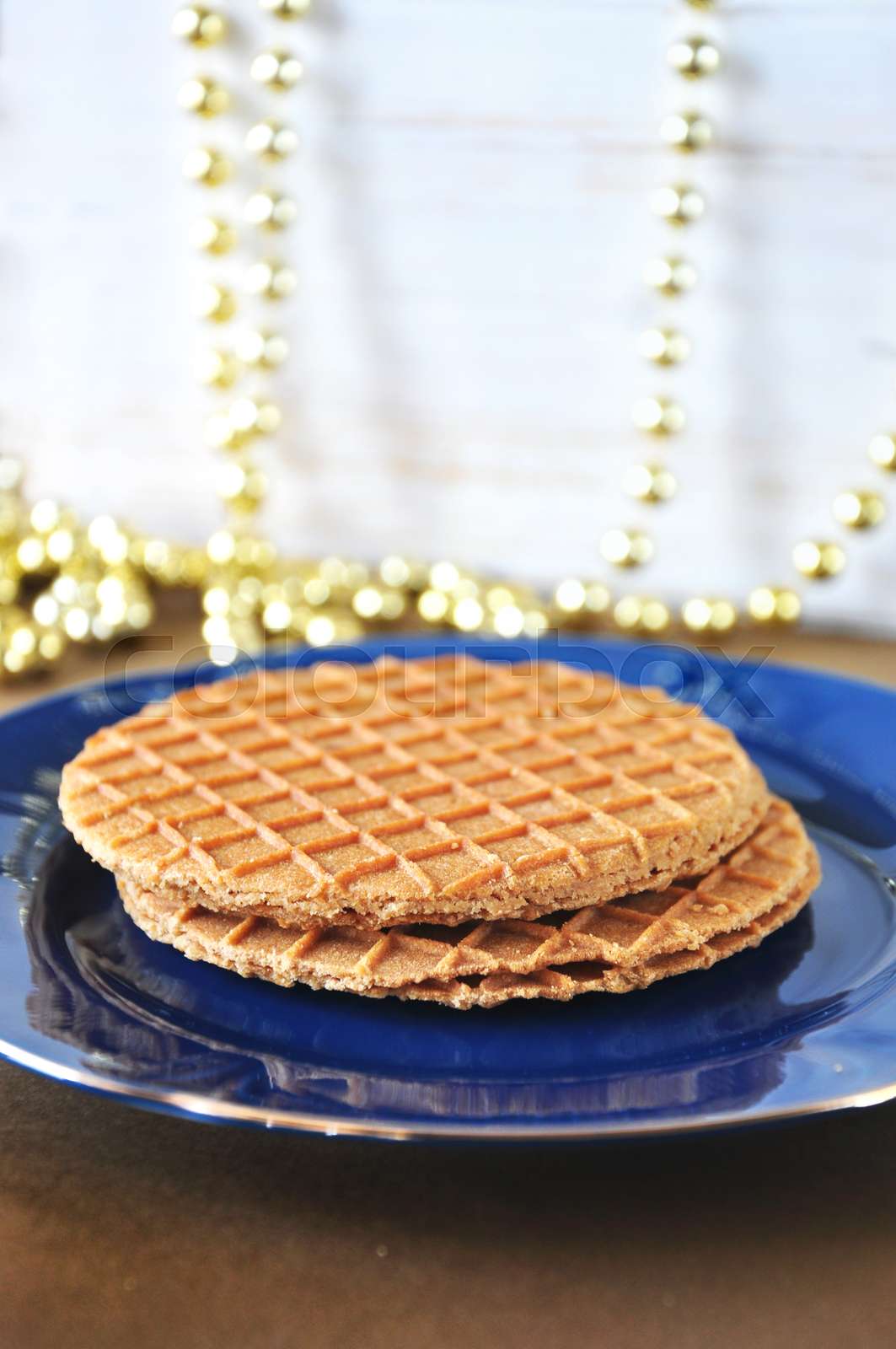 Close up Stroopwafel Dutch Waffle | Stock image | Colourbox