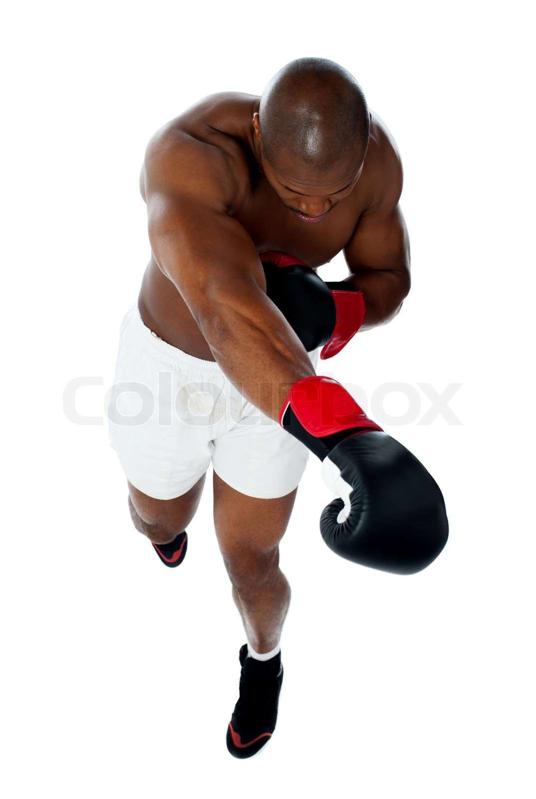 attraktive schwarz männlich boxer | Stock Bild | Colourbox