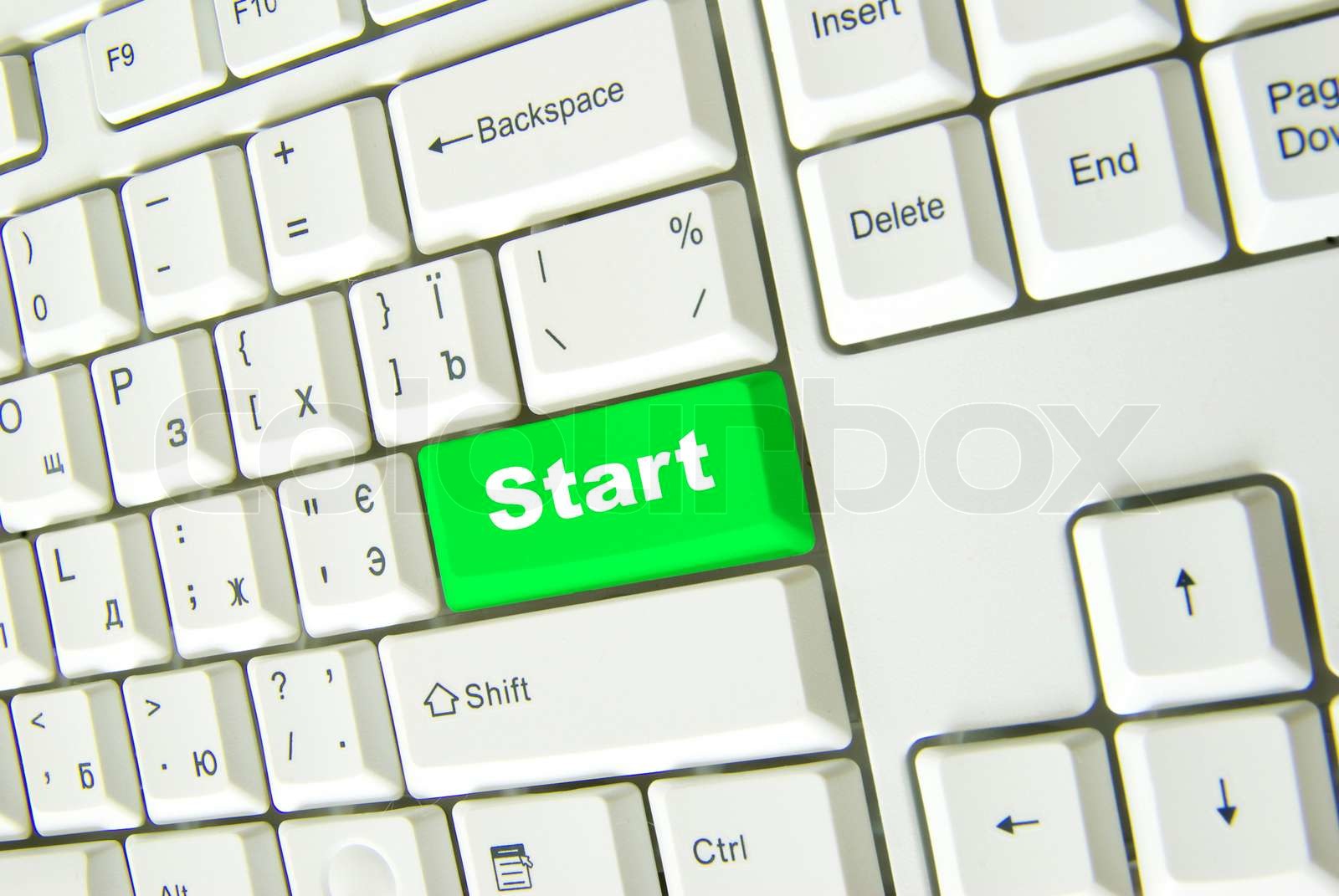 Start | Stock Bild | Colourbox