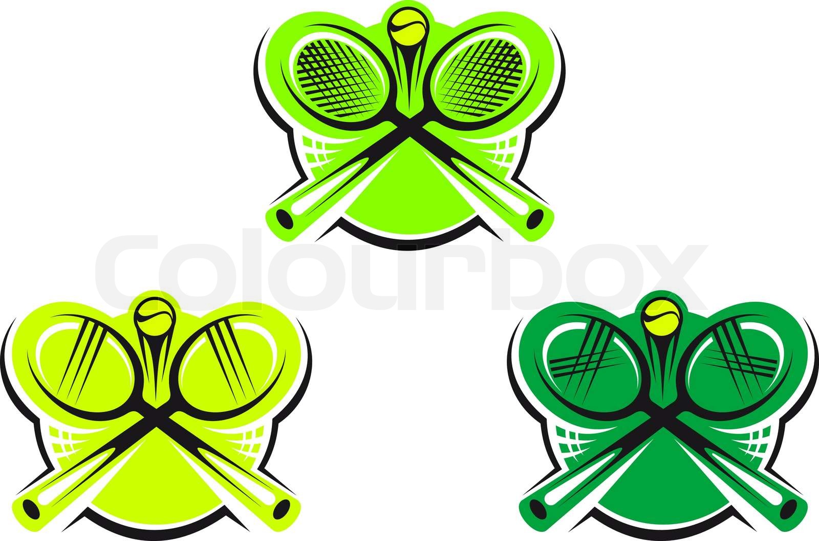 Tennis icons and symbols | Stock vector | Colourbox
