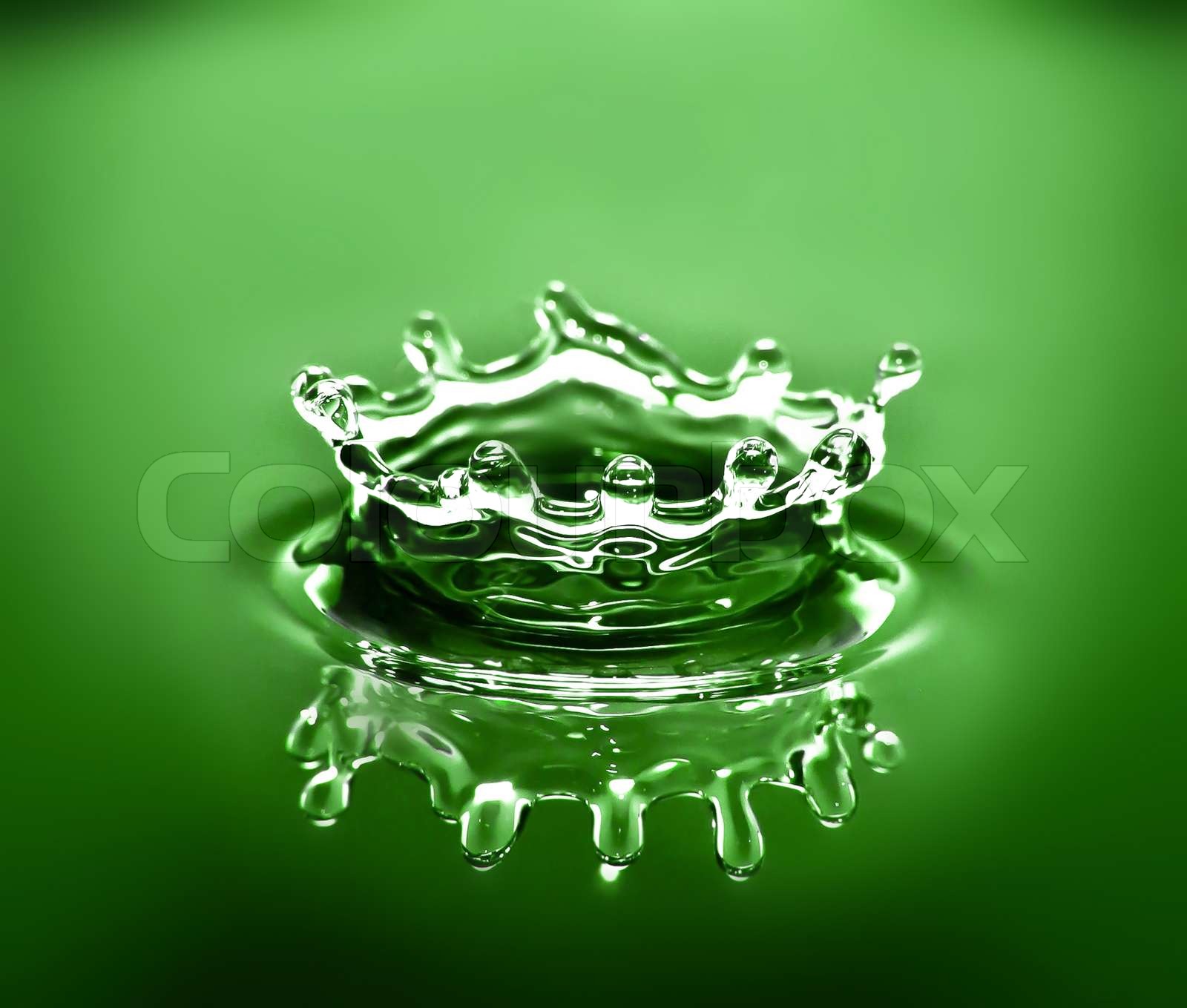 crown water splash | Stock image | Colourbox