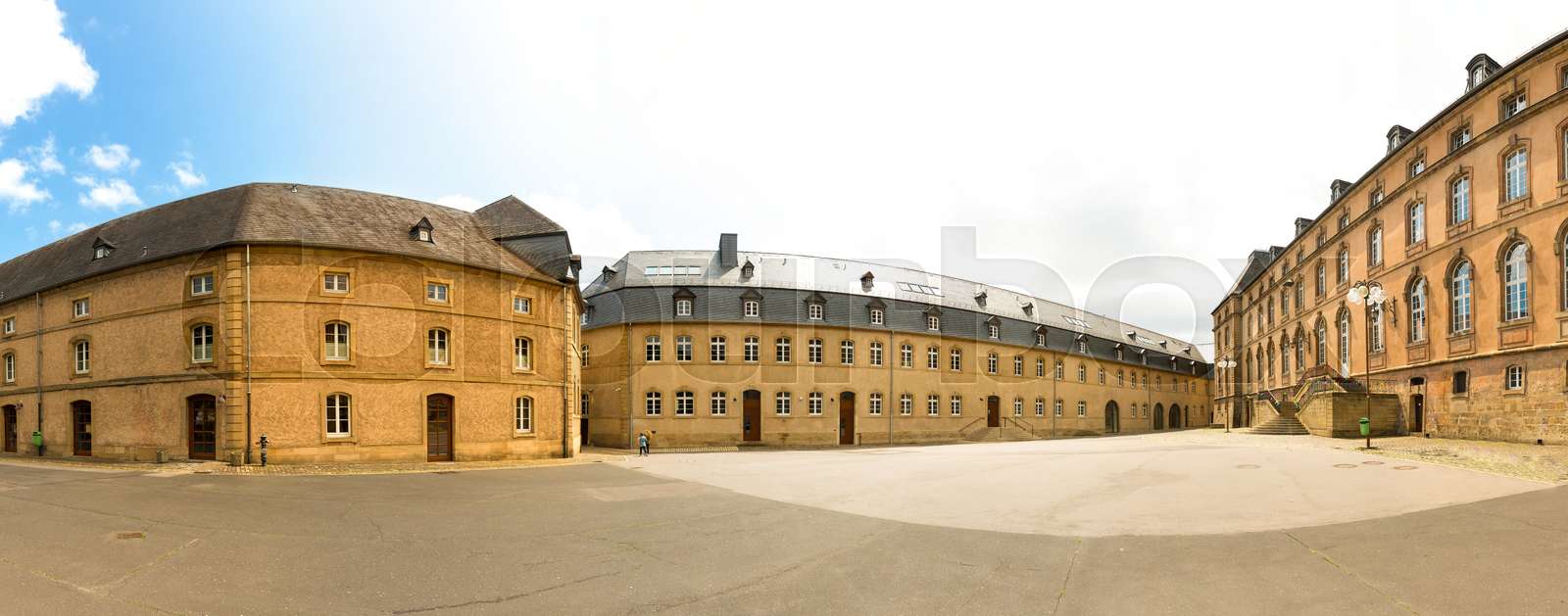 Old European tourist city square, panorama | Stock image | Colourbox