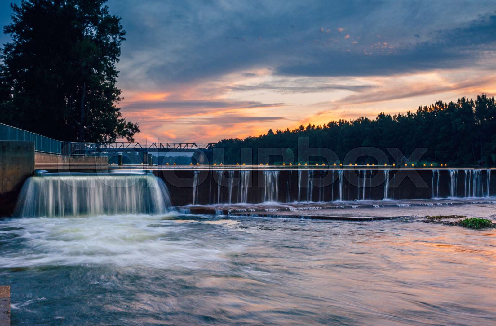 The overflow at Penrith Weir | Stock image | Colourbox