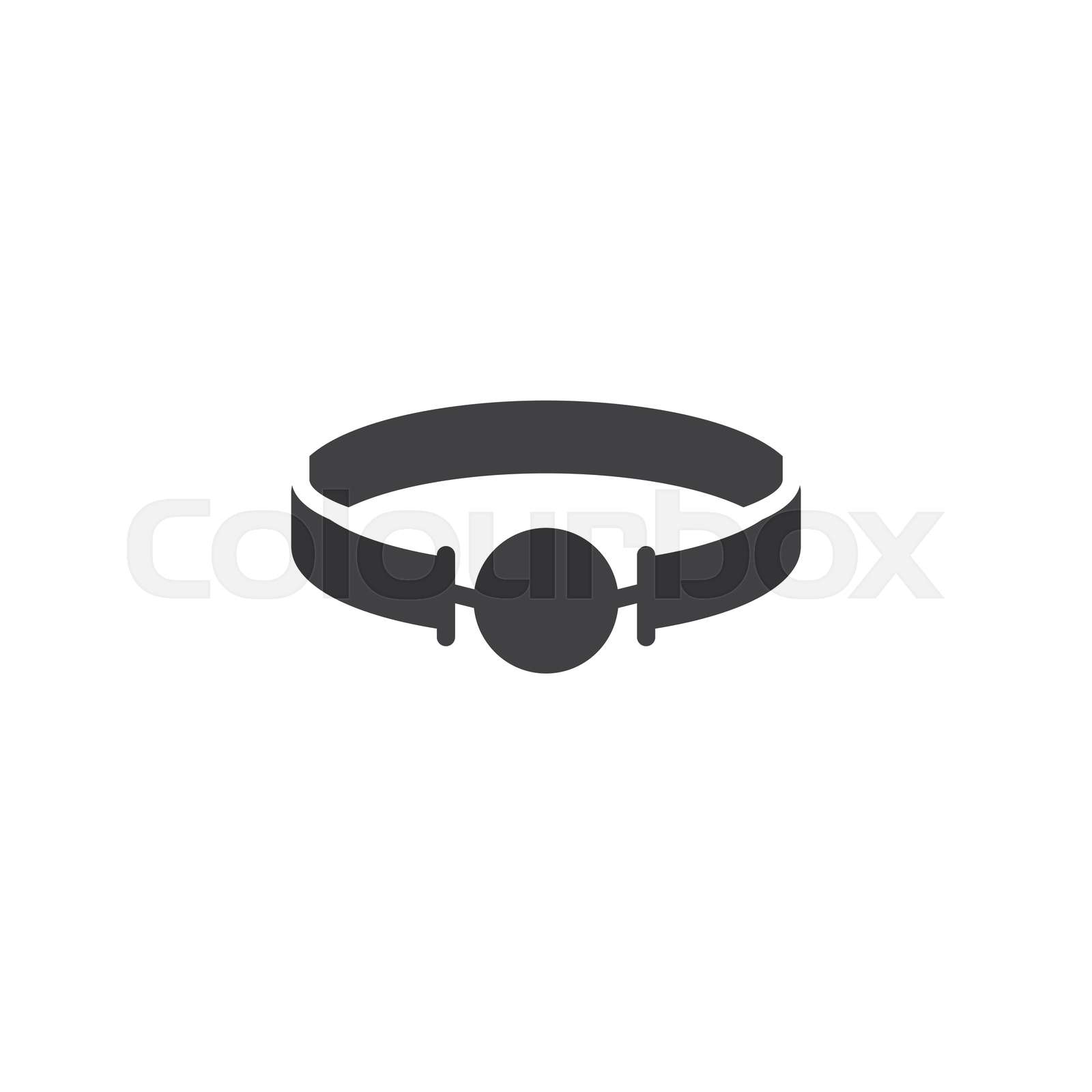 Ball gag vector icon | Stock vector | Colourbox