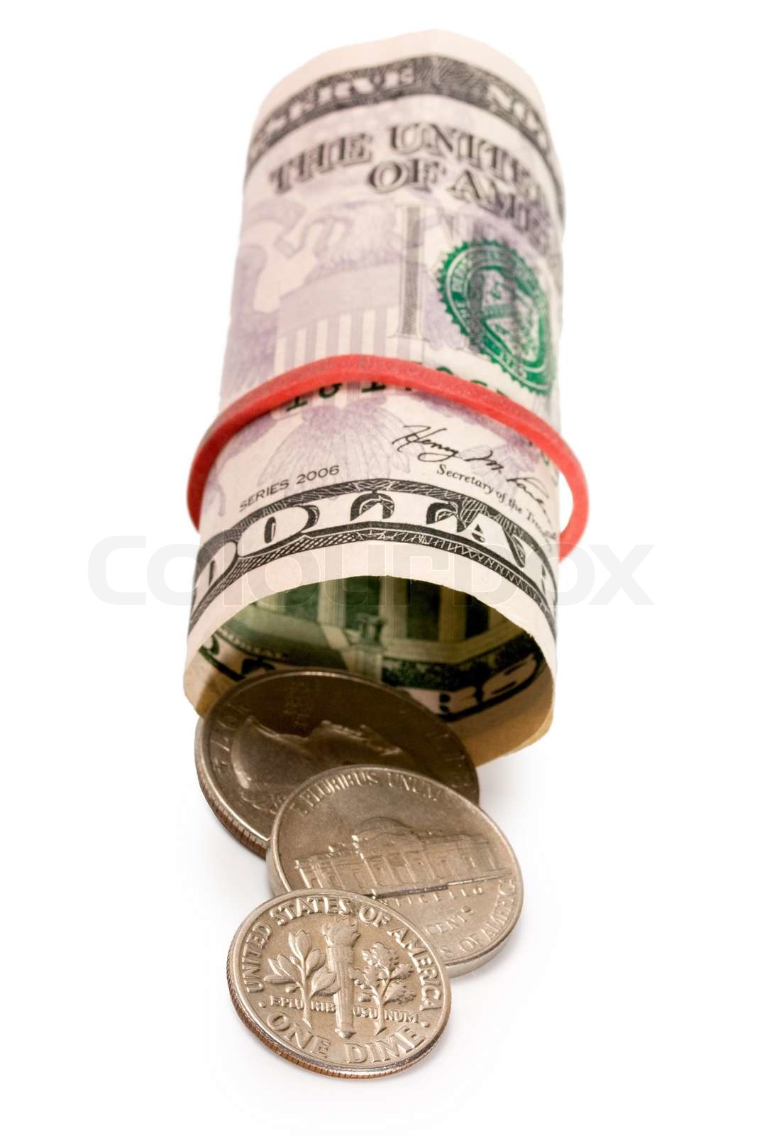 money notes and coins | Stock image | Colourbox