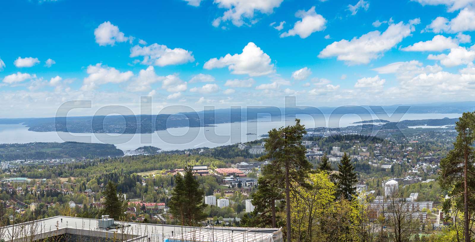 Aerial view of Oslo in Norway | Stock image | Colourbox