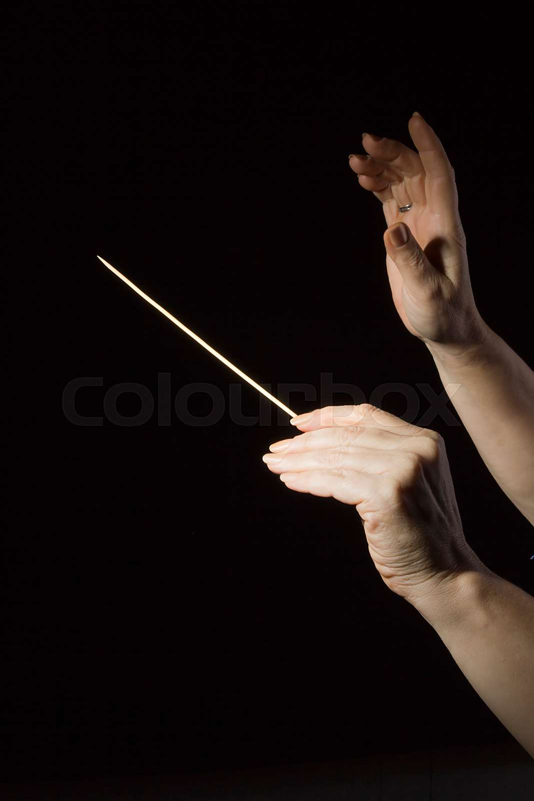 Hands of an orchestra conductor | Stock image | Colourbox