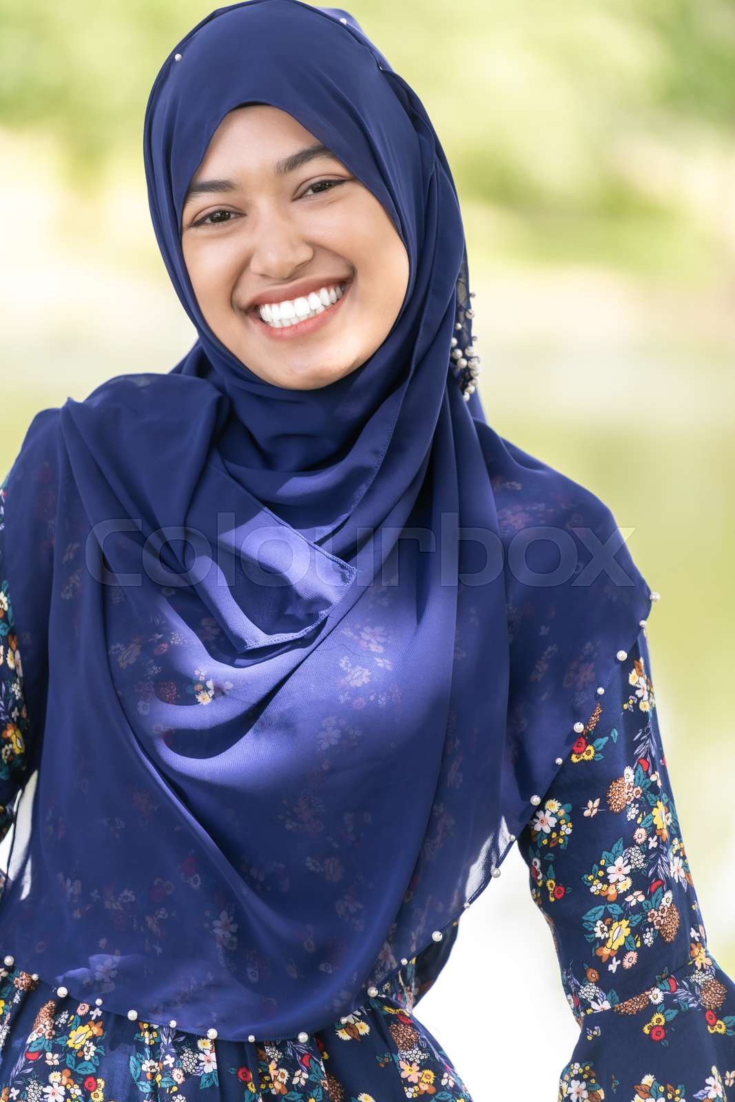muslim girl portrait | Stock image | Colourbox