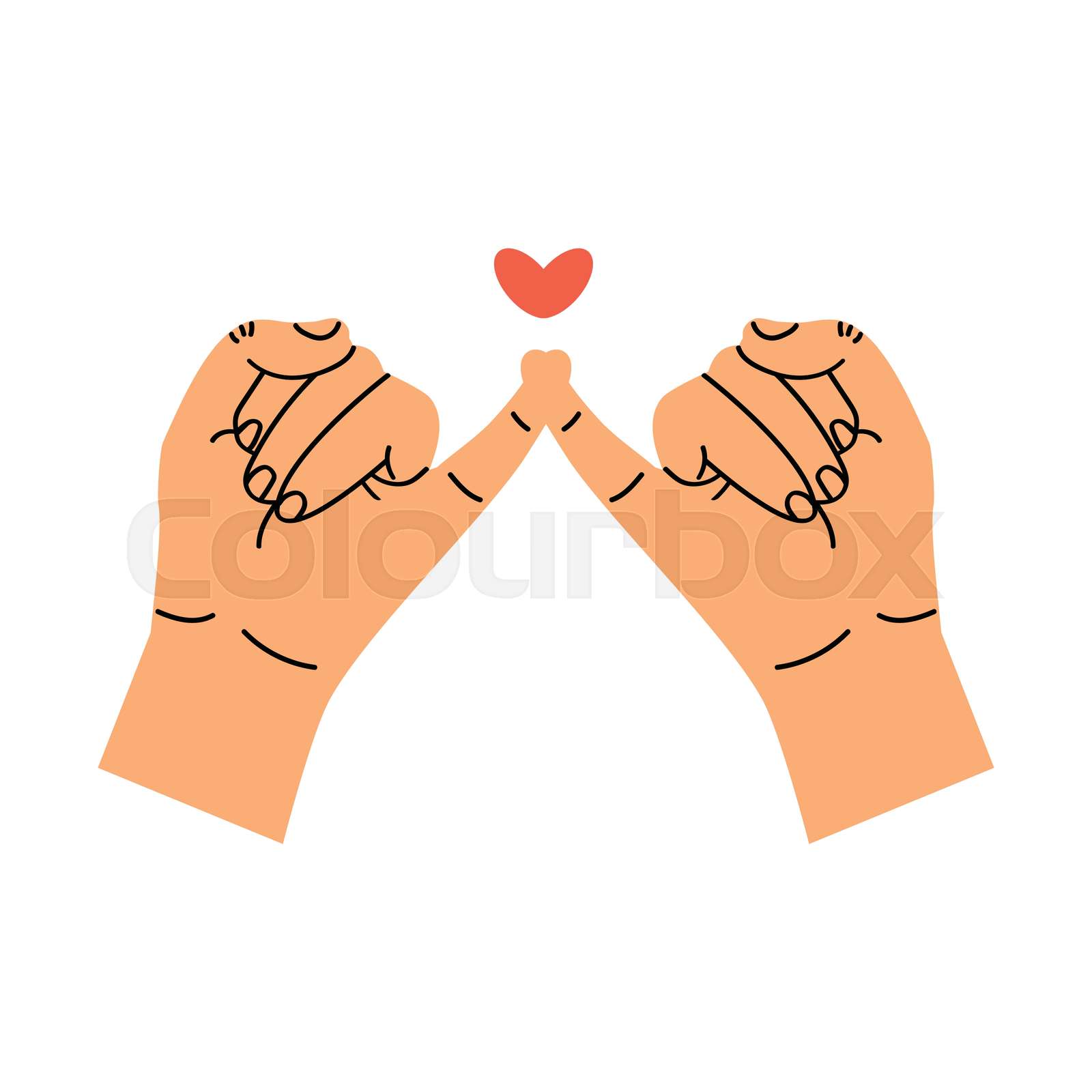 little finger making Pinky promise | Stock vector | Colourbox little finger making Pinky promise | Stock vector | Colourbox