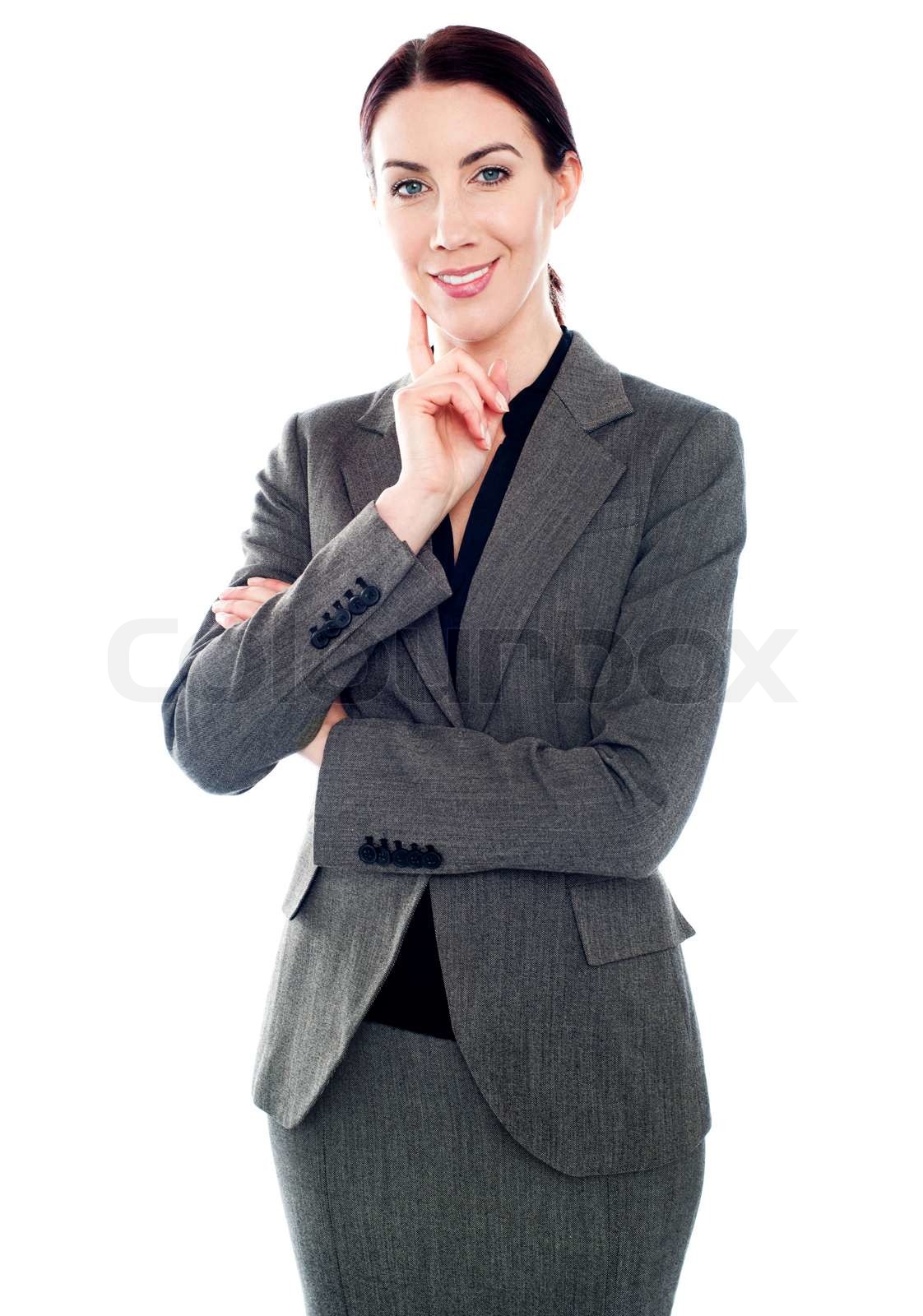 Gorgeous portrait of smiling successful business lady | Stock image ...