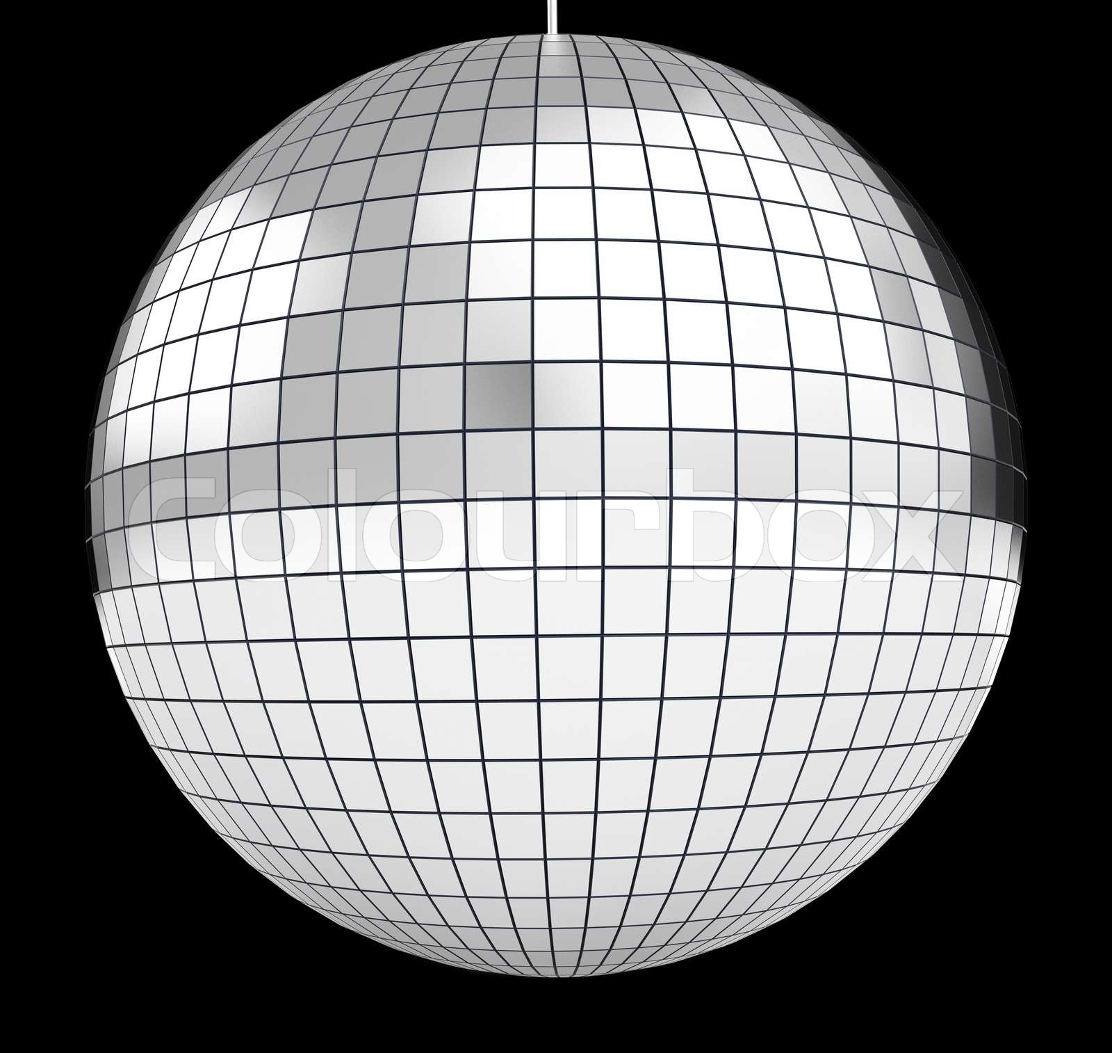 retro, sort, mirrorball | Stock foto | Colourbox