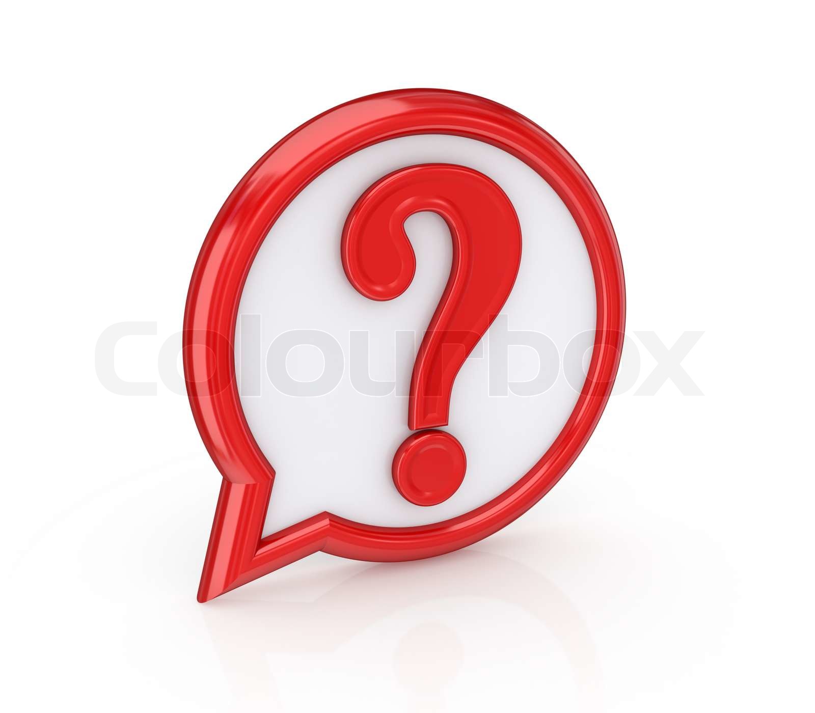 Query sign icon | Stock image | Colourbox