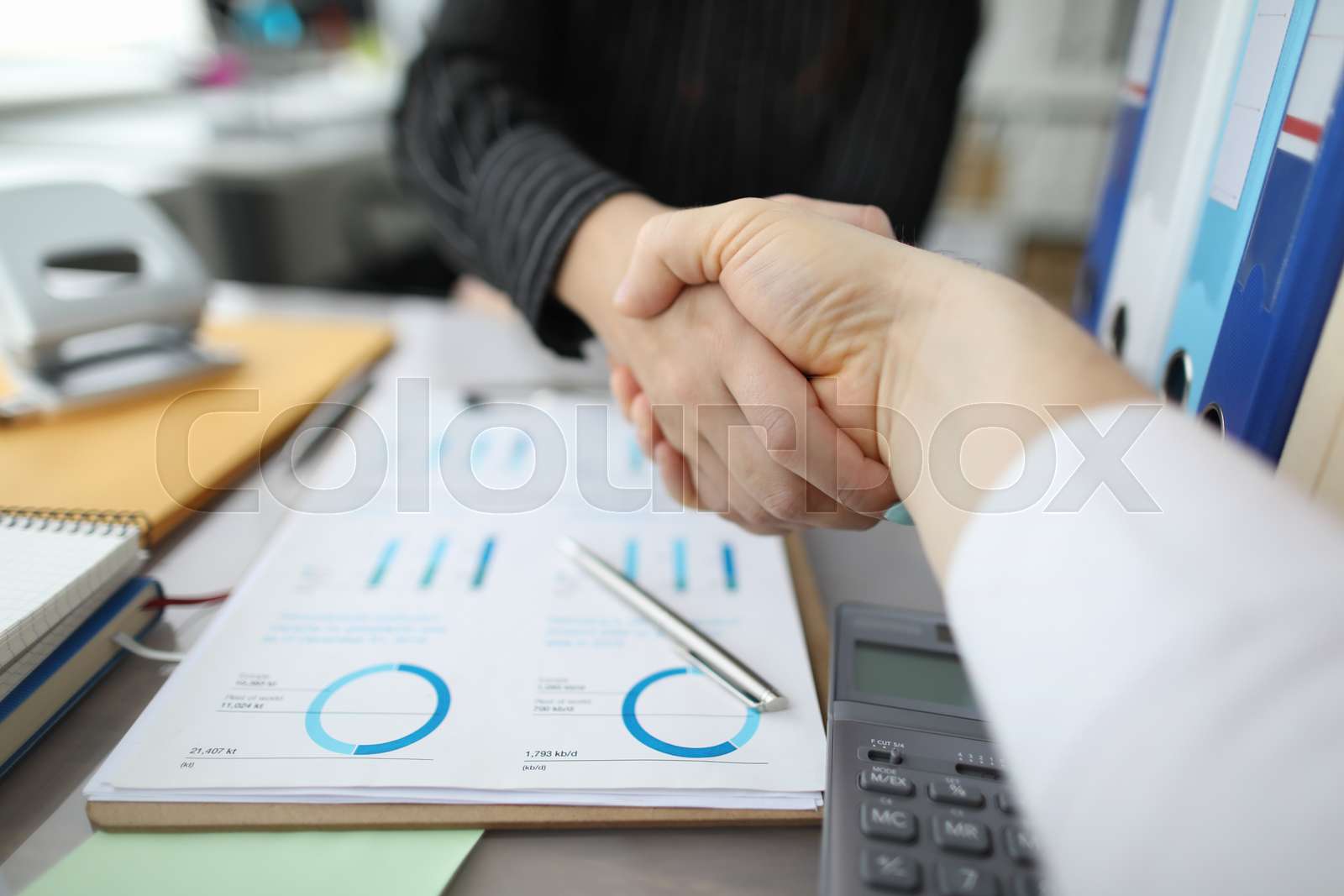 Successful transaction for company | Stock image | Colourbox