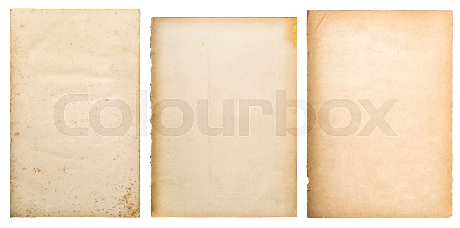Old paper texture background worn book page isolated | Stock image ...