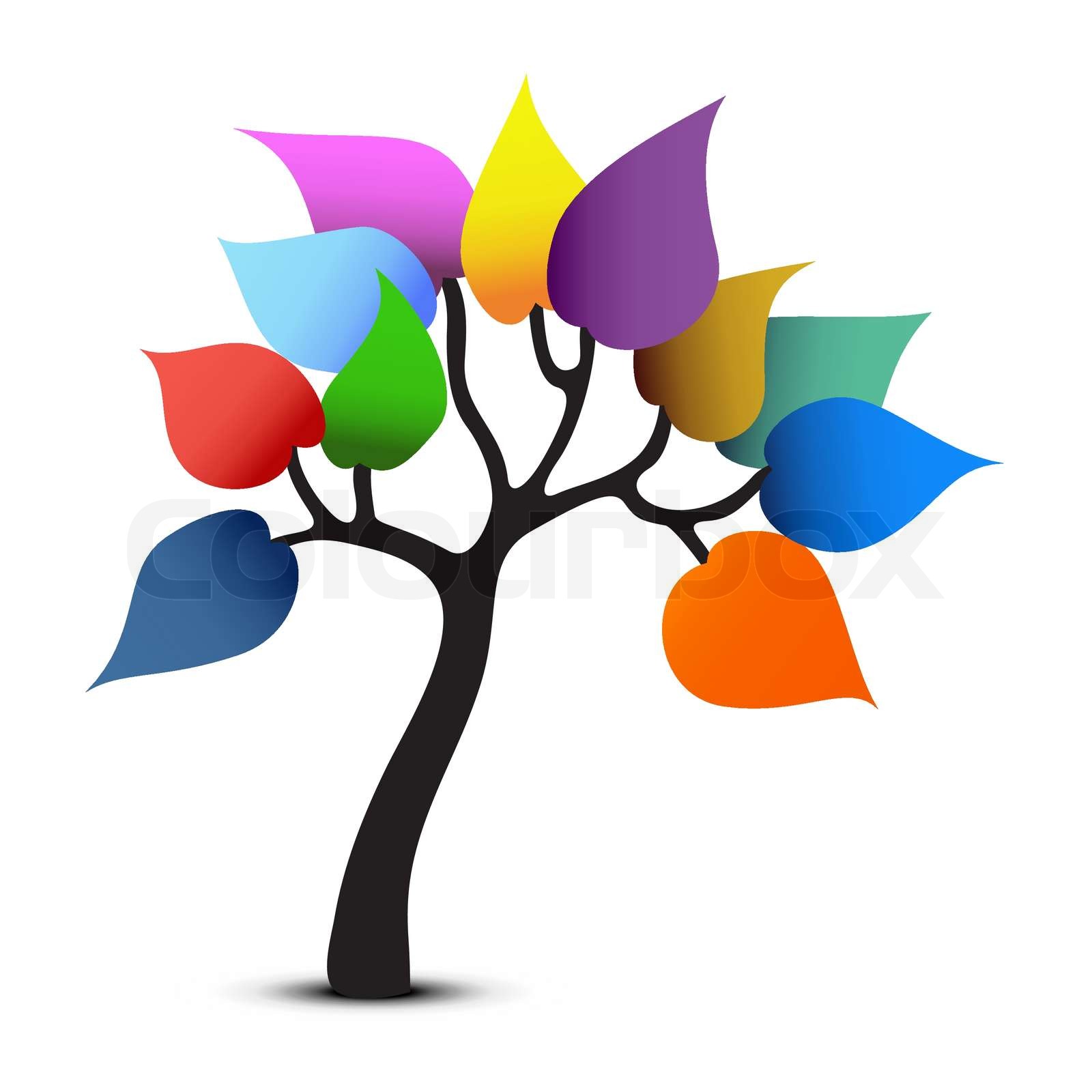 Tree color design Fantasy graphic vector | Stock vector | Colourbox