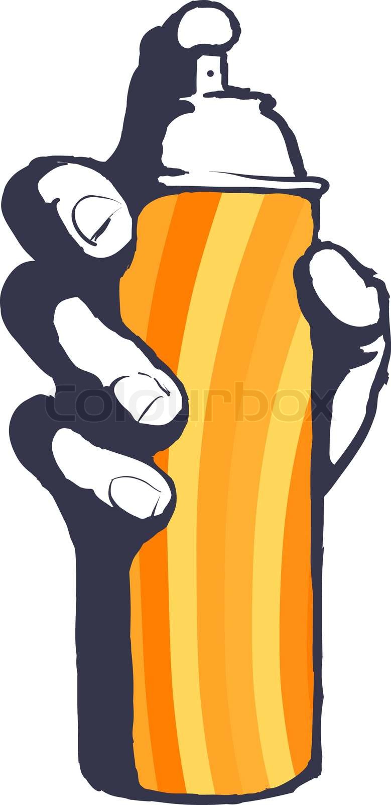 Graffiti Can Icon | Stock vector | Colourbox