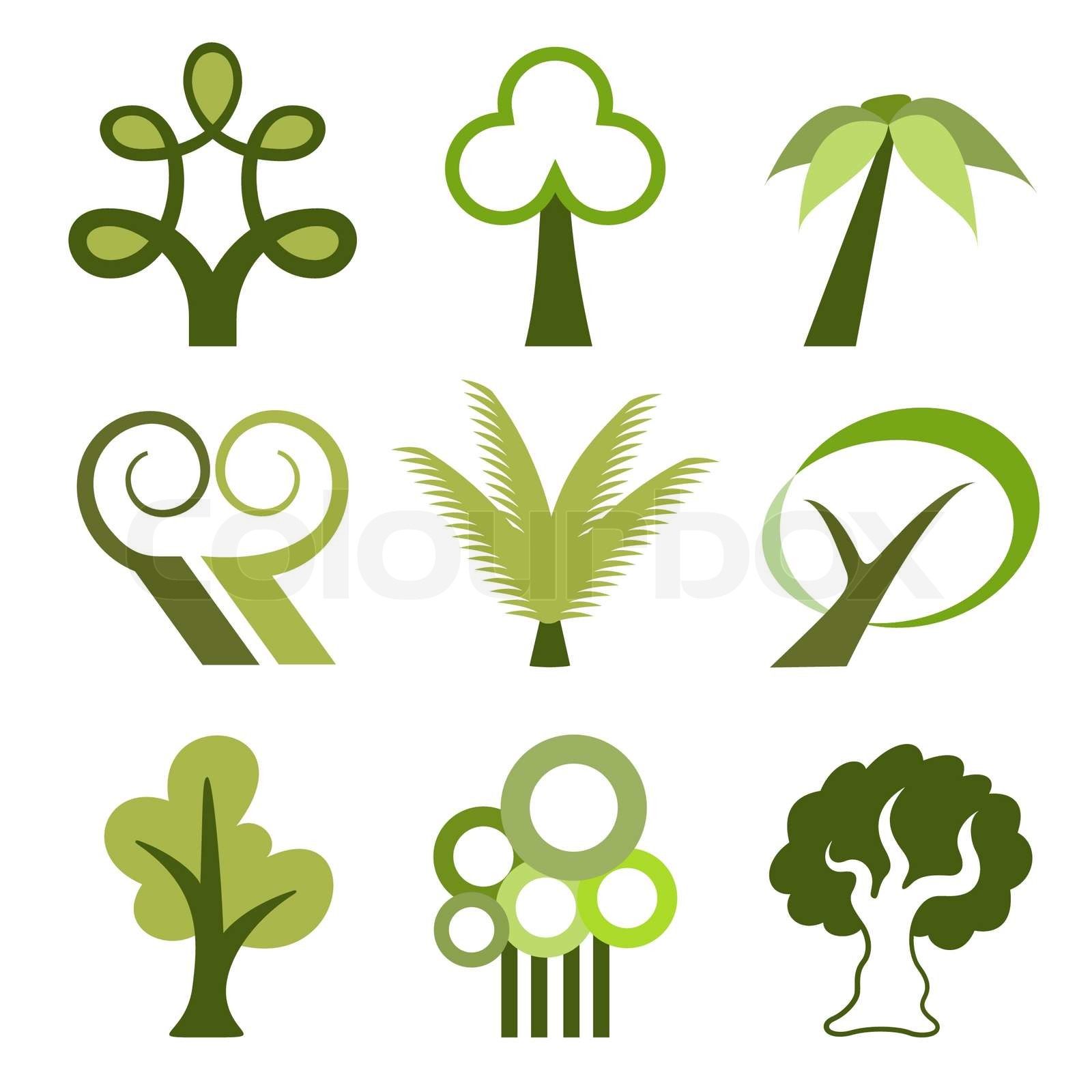 Baum-Vektor-icons | Stock-Vektor | Colourbox