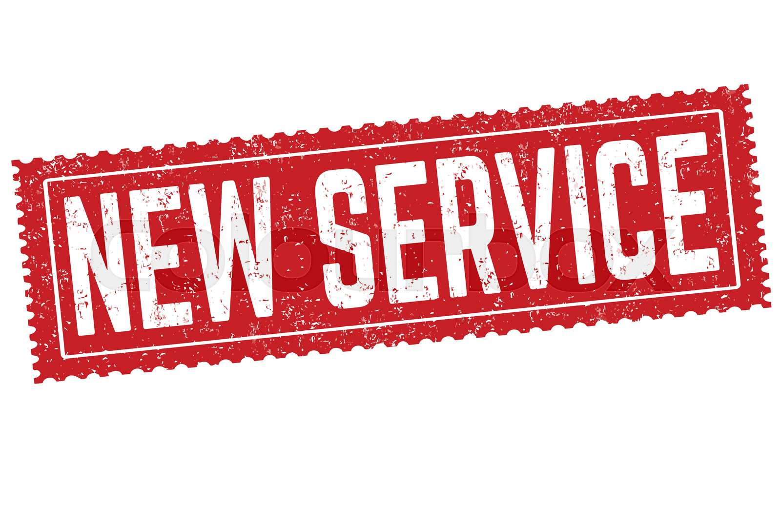 New service grunge rubber stamp | Stock vector | Colourbox