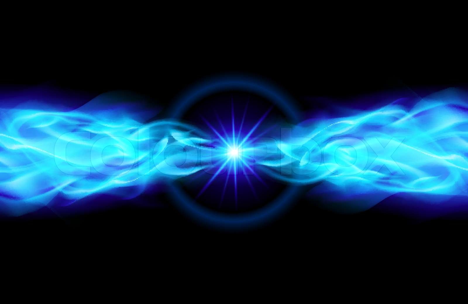 Bright blue star | Stock vector | Colourbox