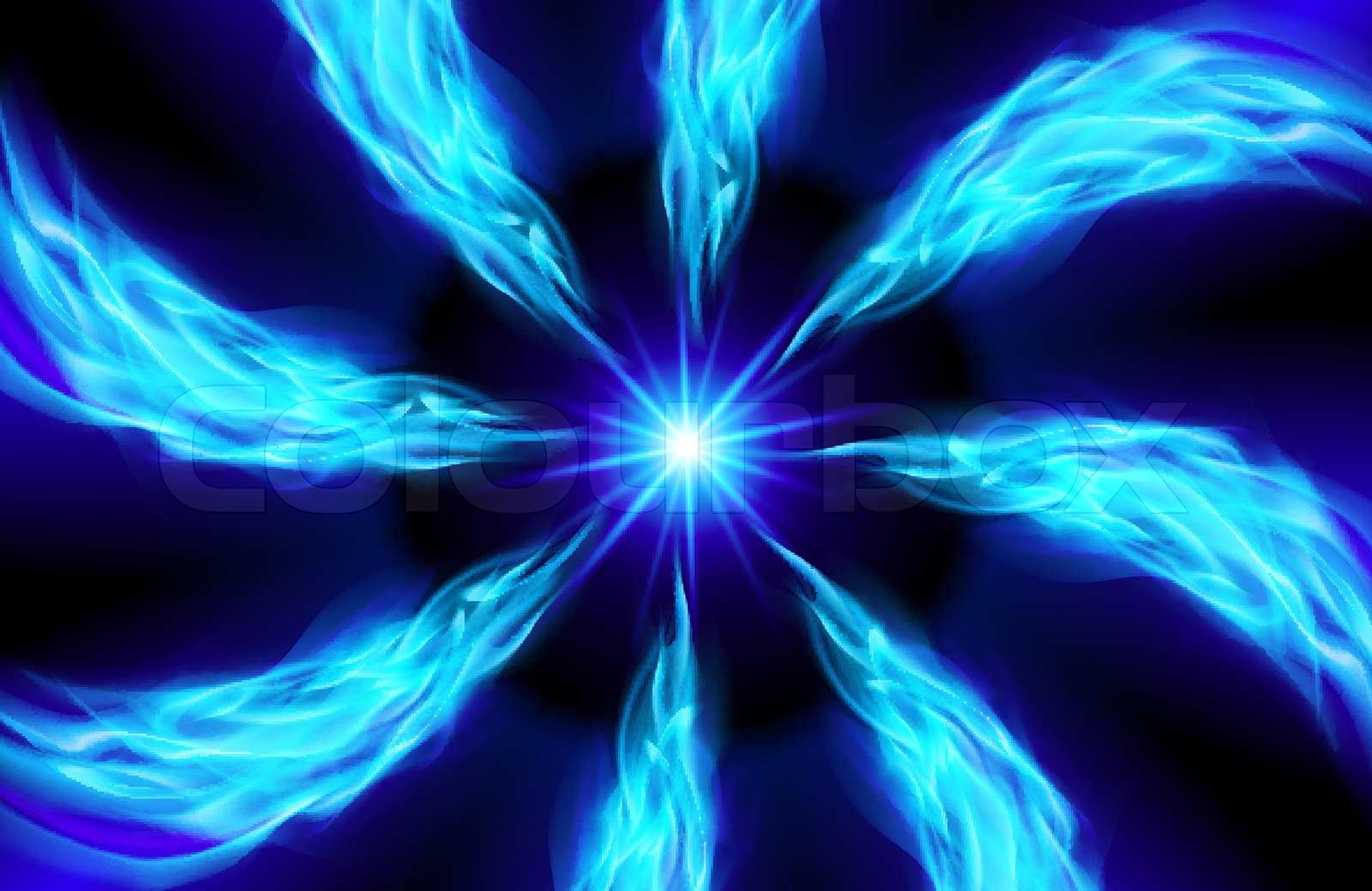 Bright blue Star | Stock vector | Colourbox