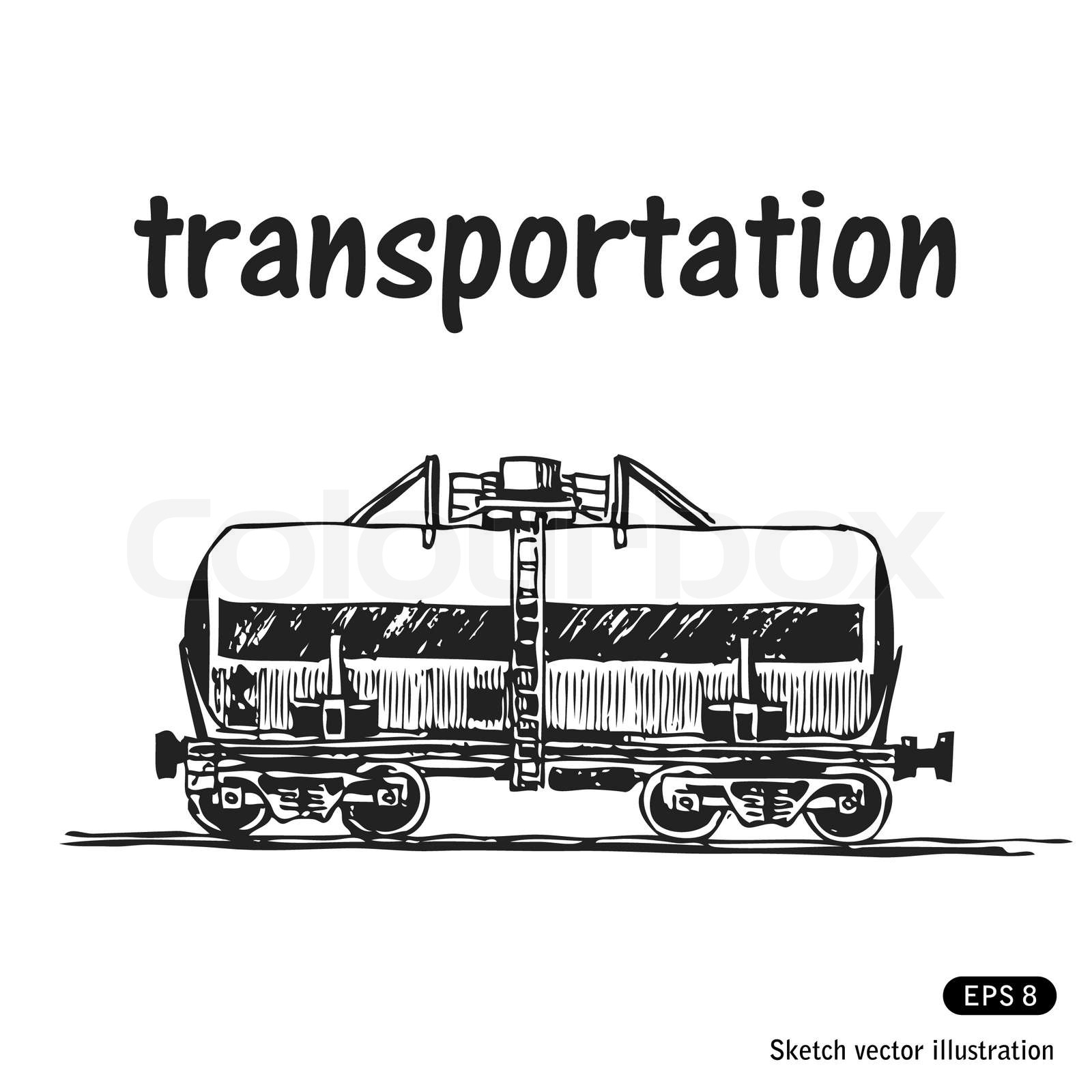 Tank car | Stock vector | Colourbox