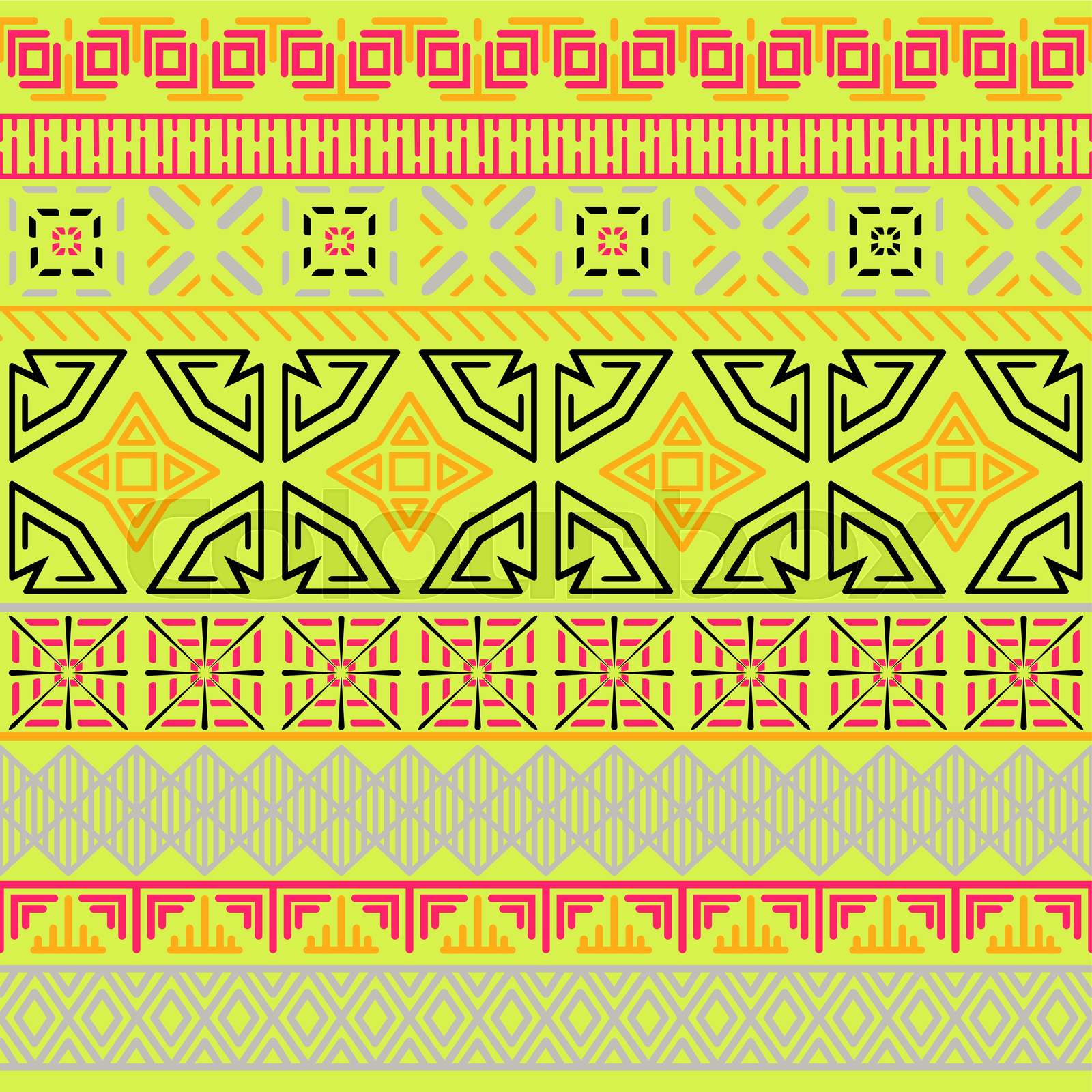 Tribal seamless pattern | Stock vector | Colourbox