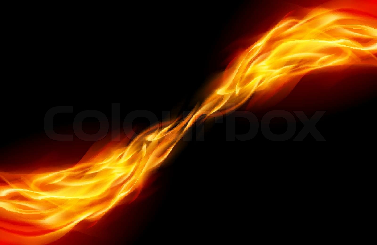 Abstract Flame | Stock vector | Colourbox