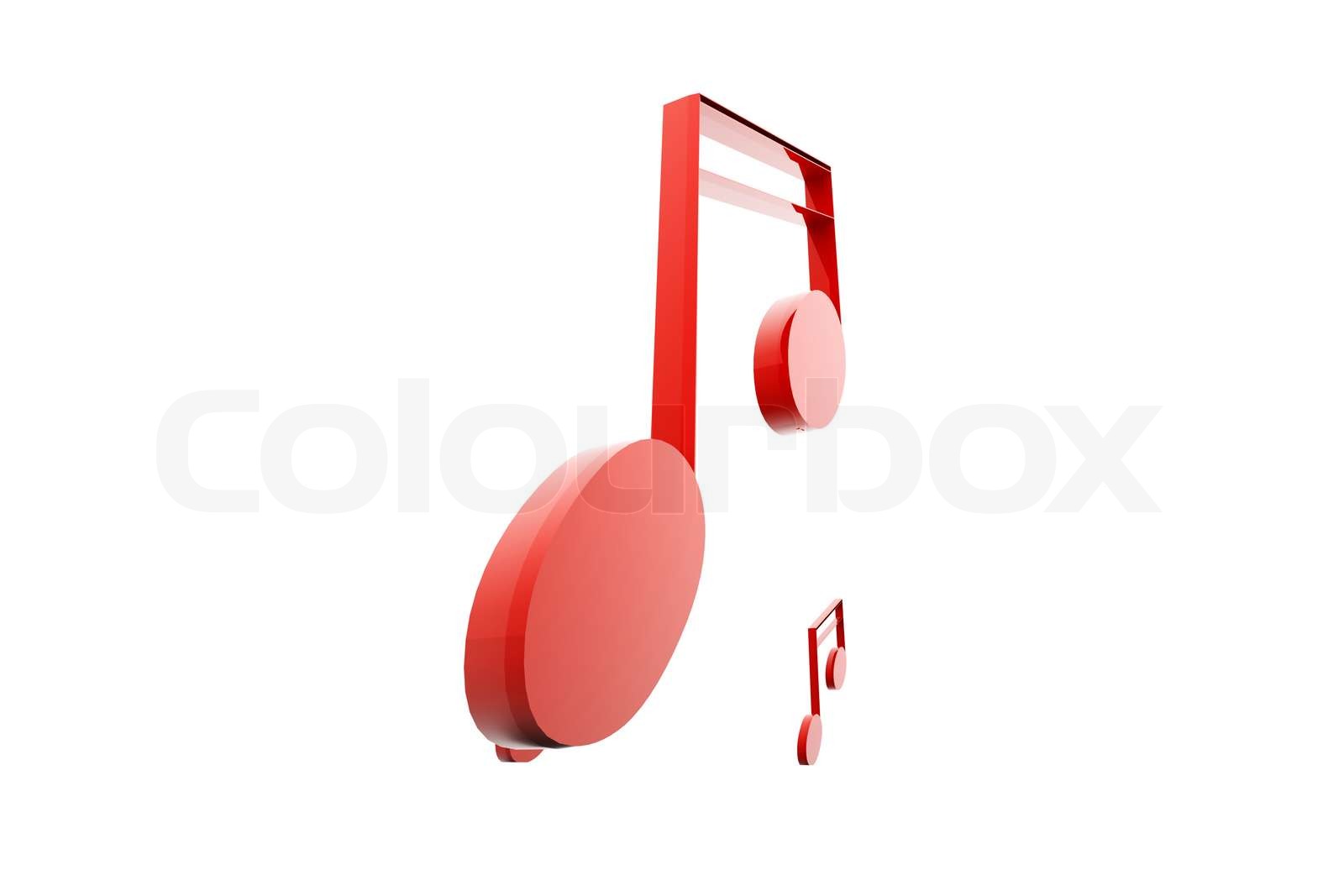 3D MUSIC NOTE SYMBOL | Stock image | Colourbox