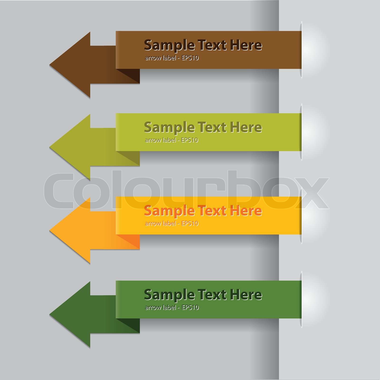 arrow tags | Stock vector | Colourbox