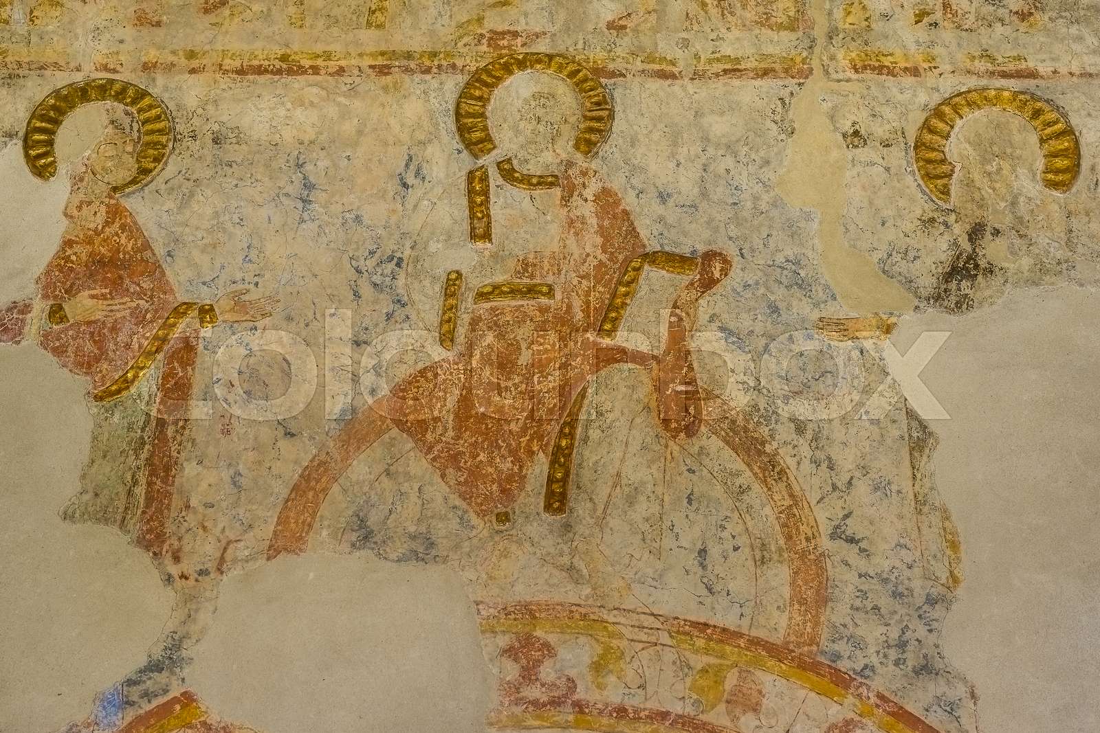 The judgment day, Christ sitting on the rainbow | Stock image | Colourbox