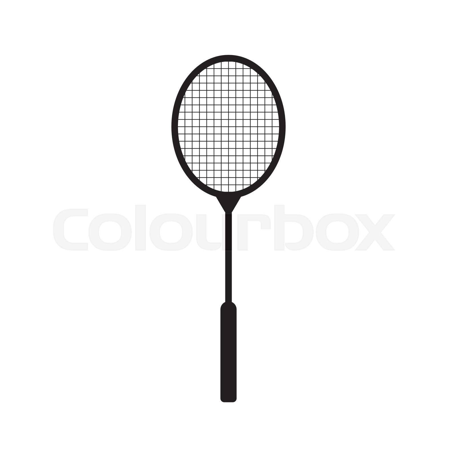 Racket badminton icon design template vector isolated | Stock vector ...