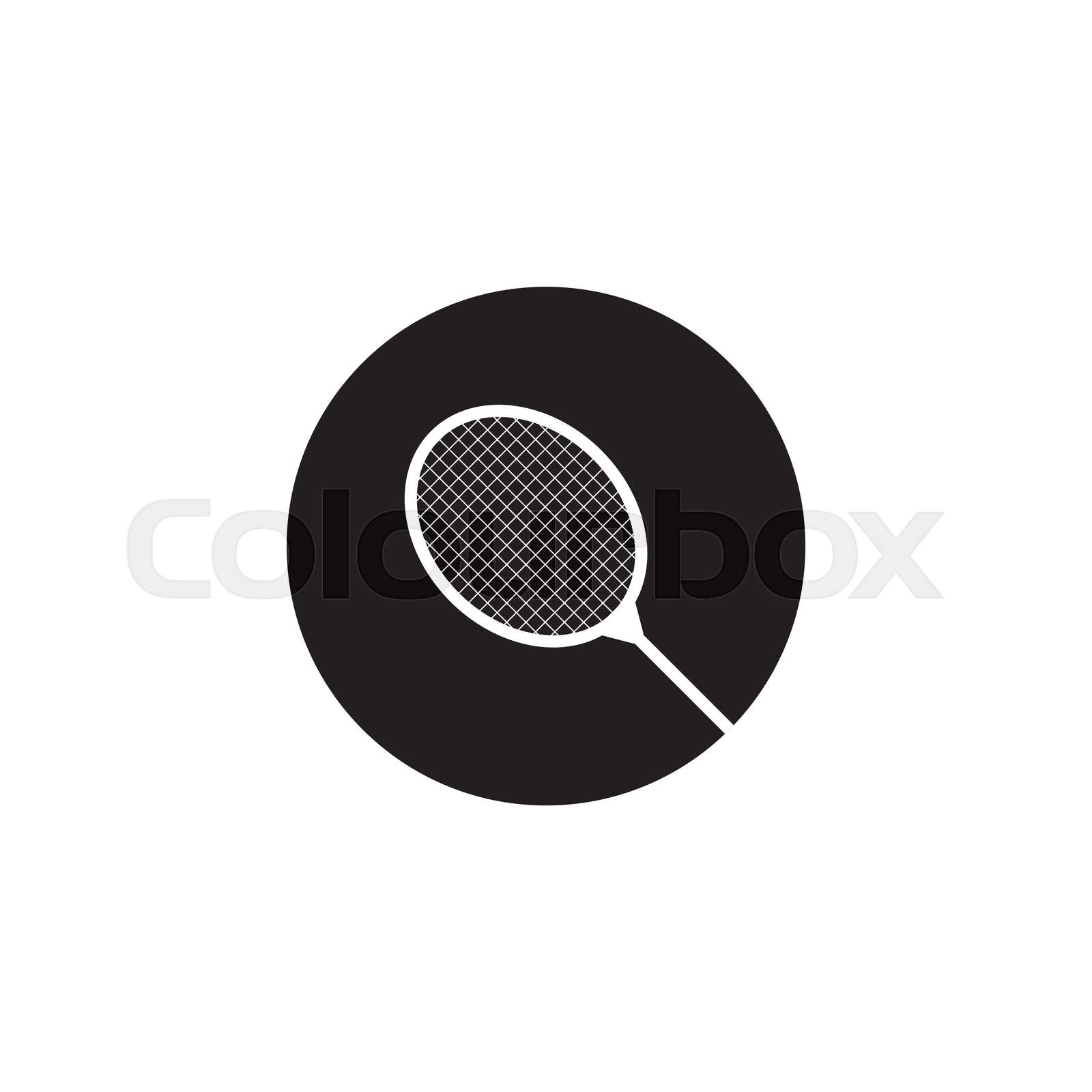 Racket badminton icon design template vector isolated | Stock vector ...