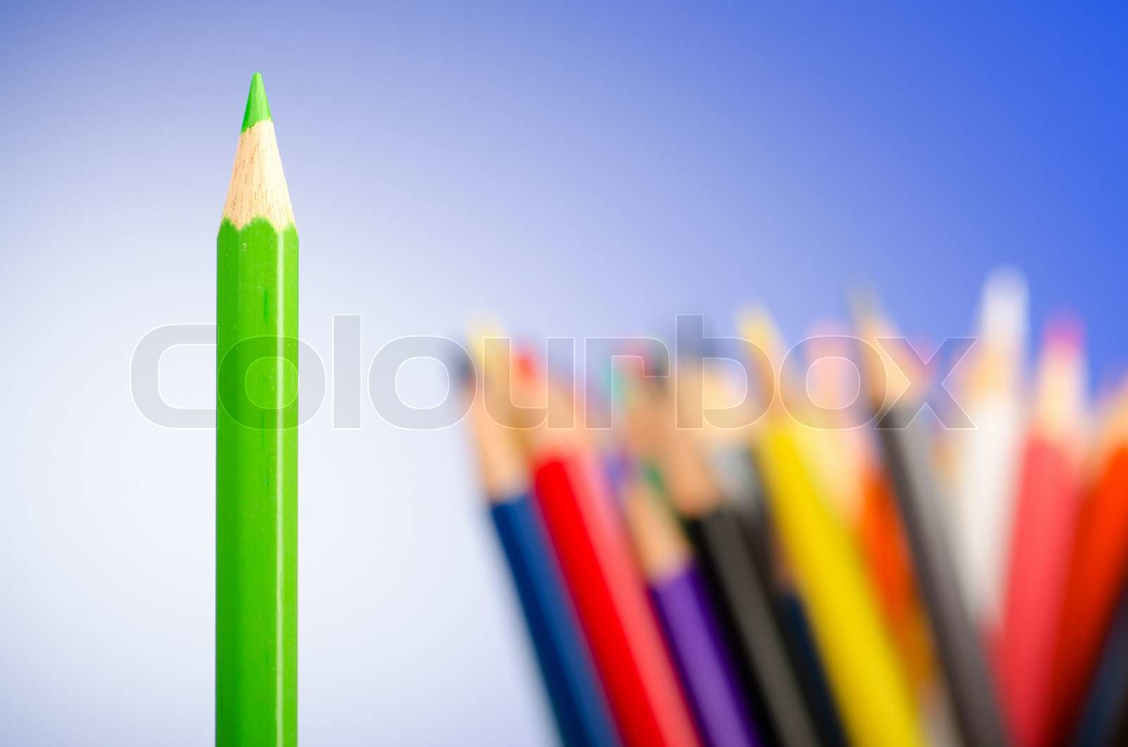 Colour pencils in creativity concept | Stock image | Colourbox