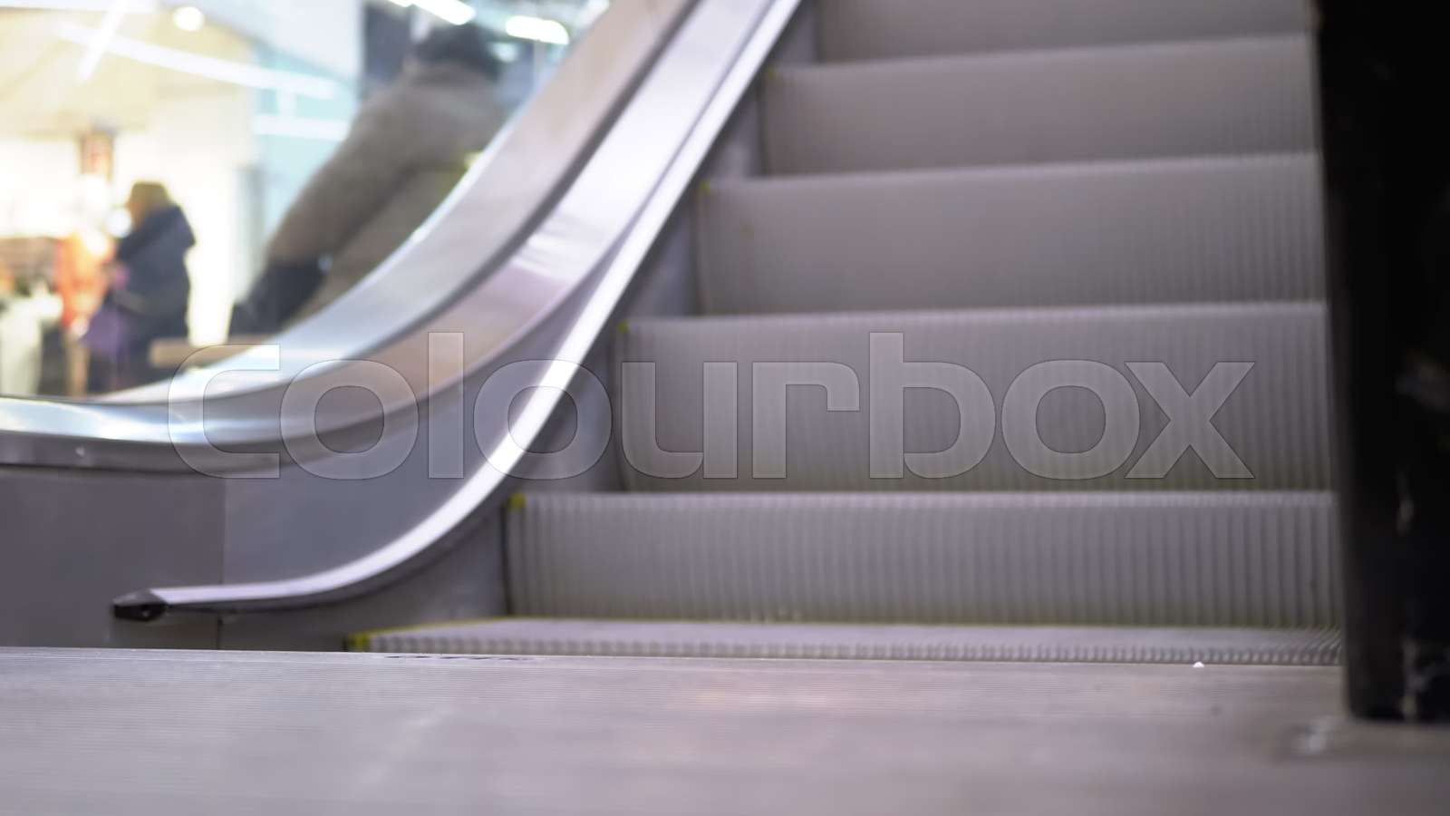Empty Staircase Escalator moves in the Mall or Shopping Center | Stock video | Colourbox