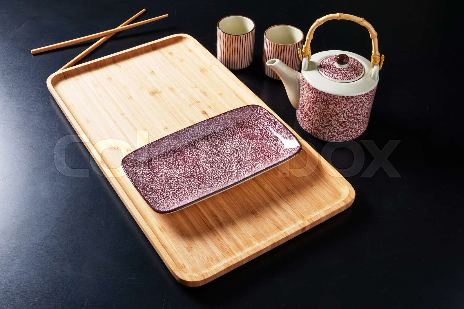 Set of plate in japanese style | Stock image | Colourbox