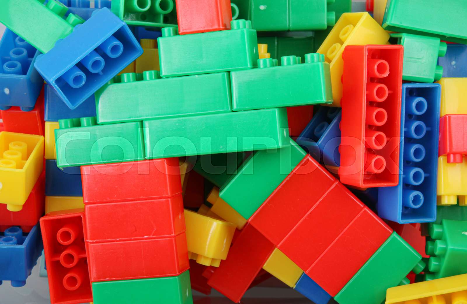 Plastic Building Blocks Toys For Kids | Stock image | Colourbox