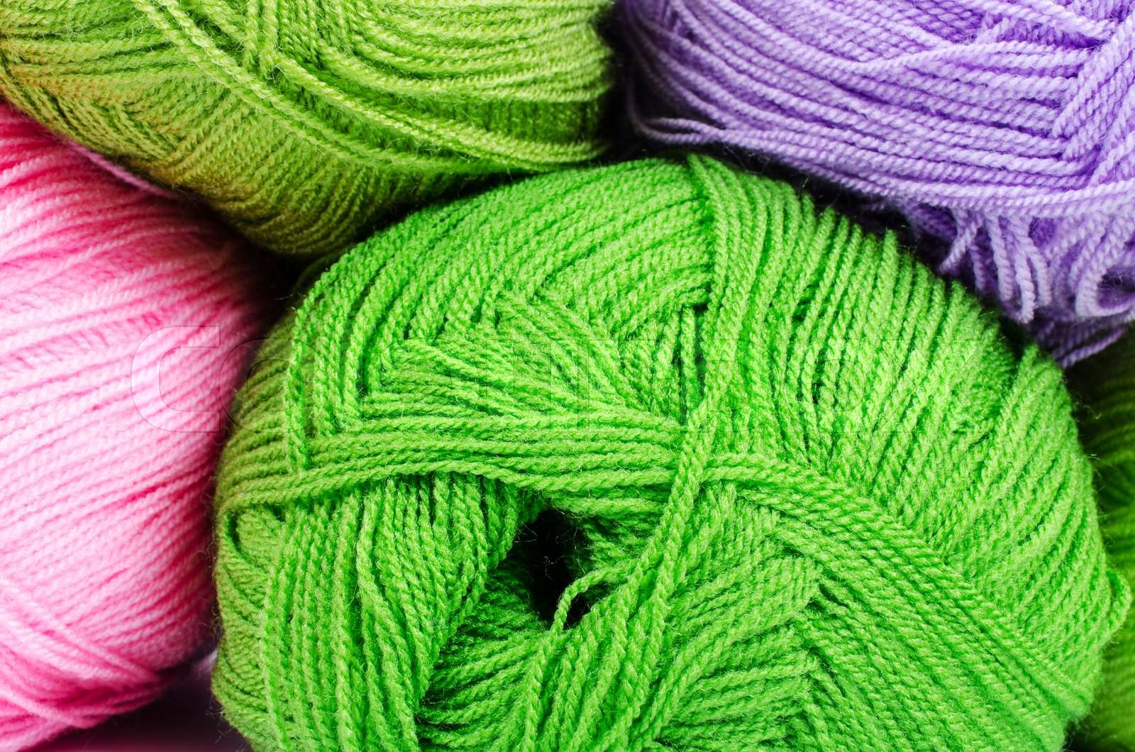 Multi-colored balls of yarn | Stock image | Colourbox
